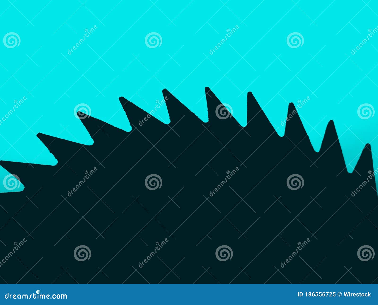 Illustration of a Round Black Shape with Pointy Ends Isolated on a ...
