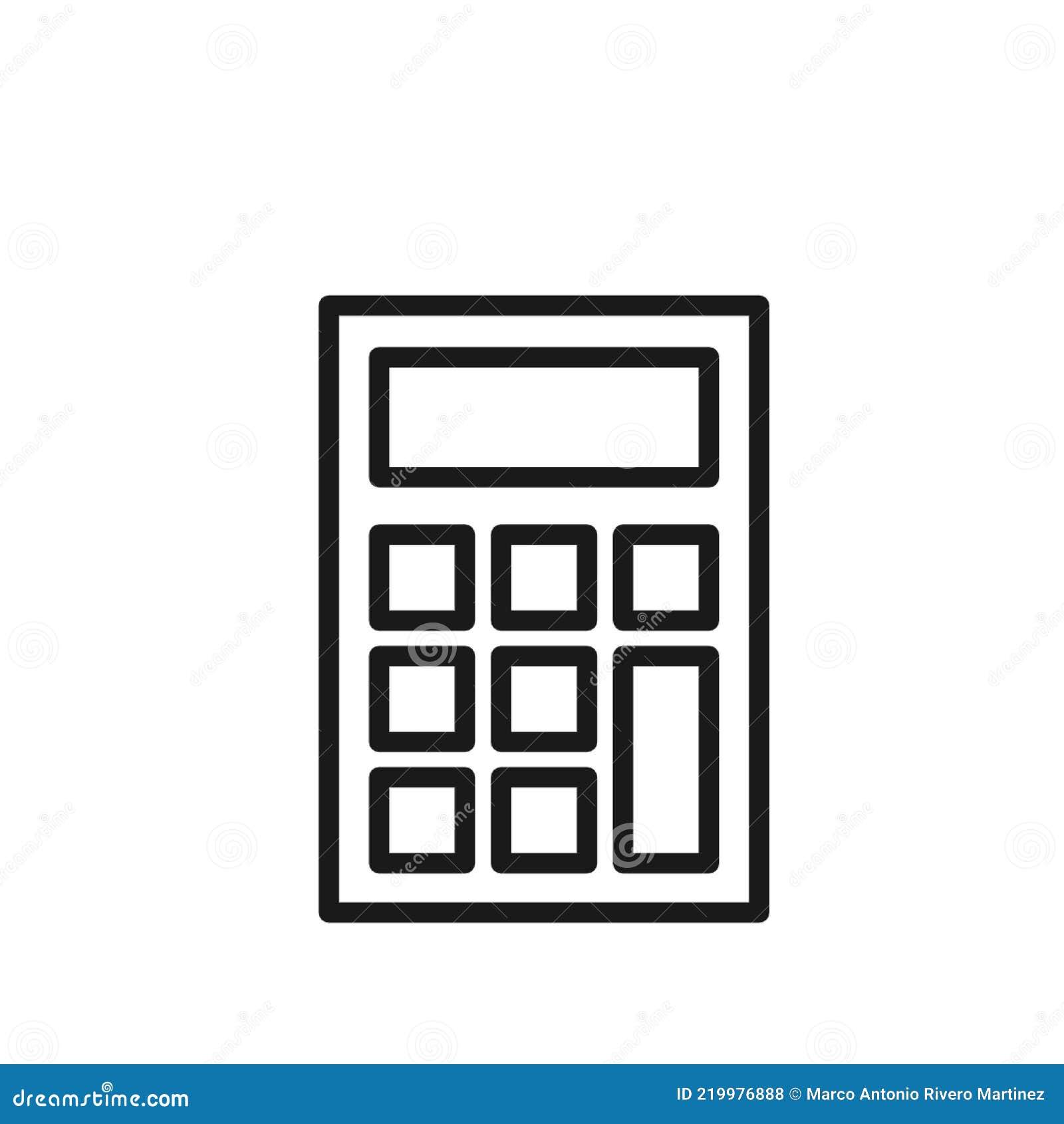 Illustration of a Round Calculator Stock Illustration - Illustration of ...