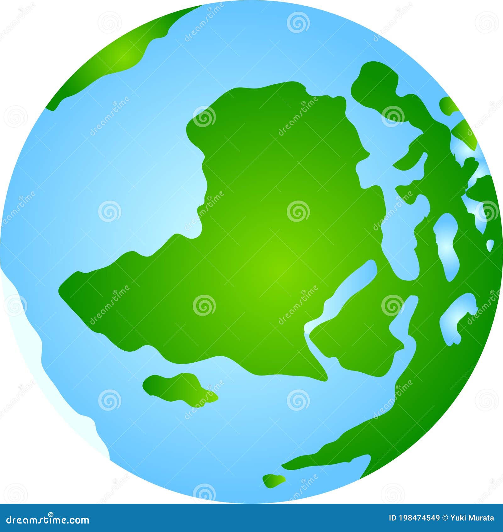Illustration of a Round Gradation Earth Stock Vector - Illustration of ...