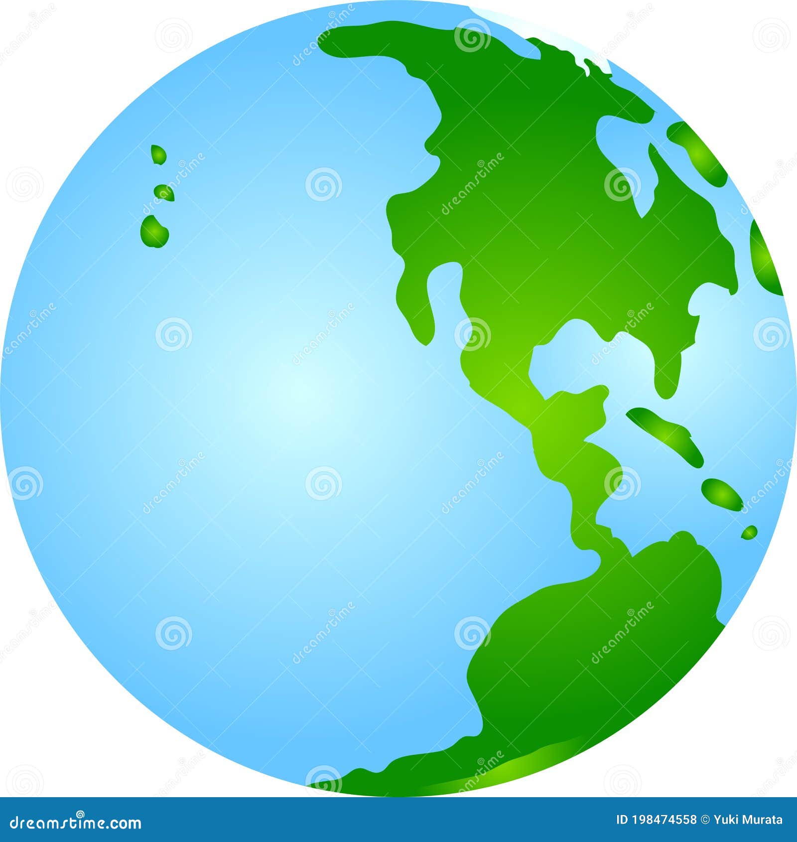Illustration of a Round Gradation Earth Stock Vector - Illustration of ...