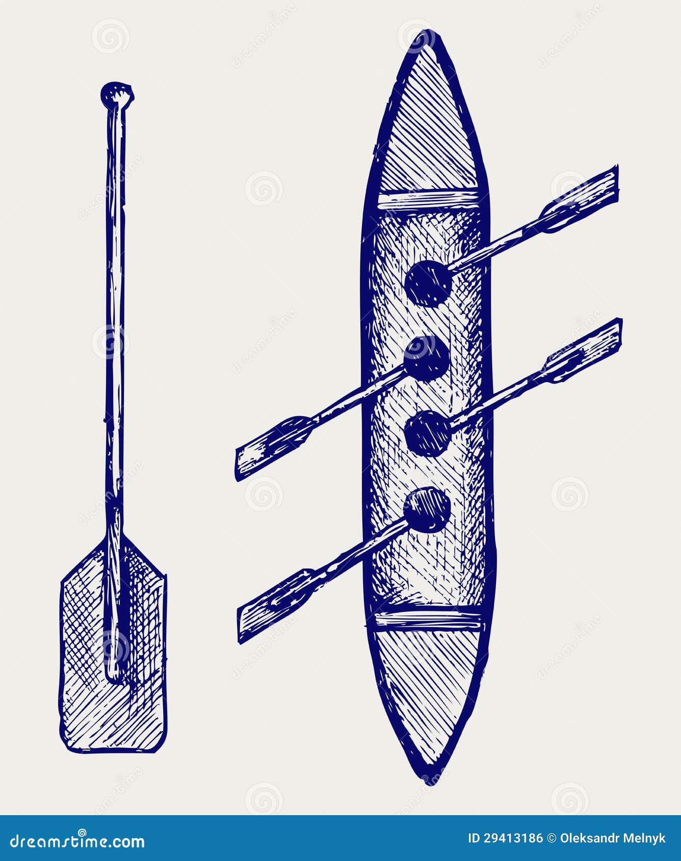 Illustration rowers stock vector. Illustration of boating - 29413186