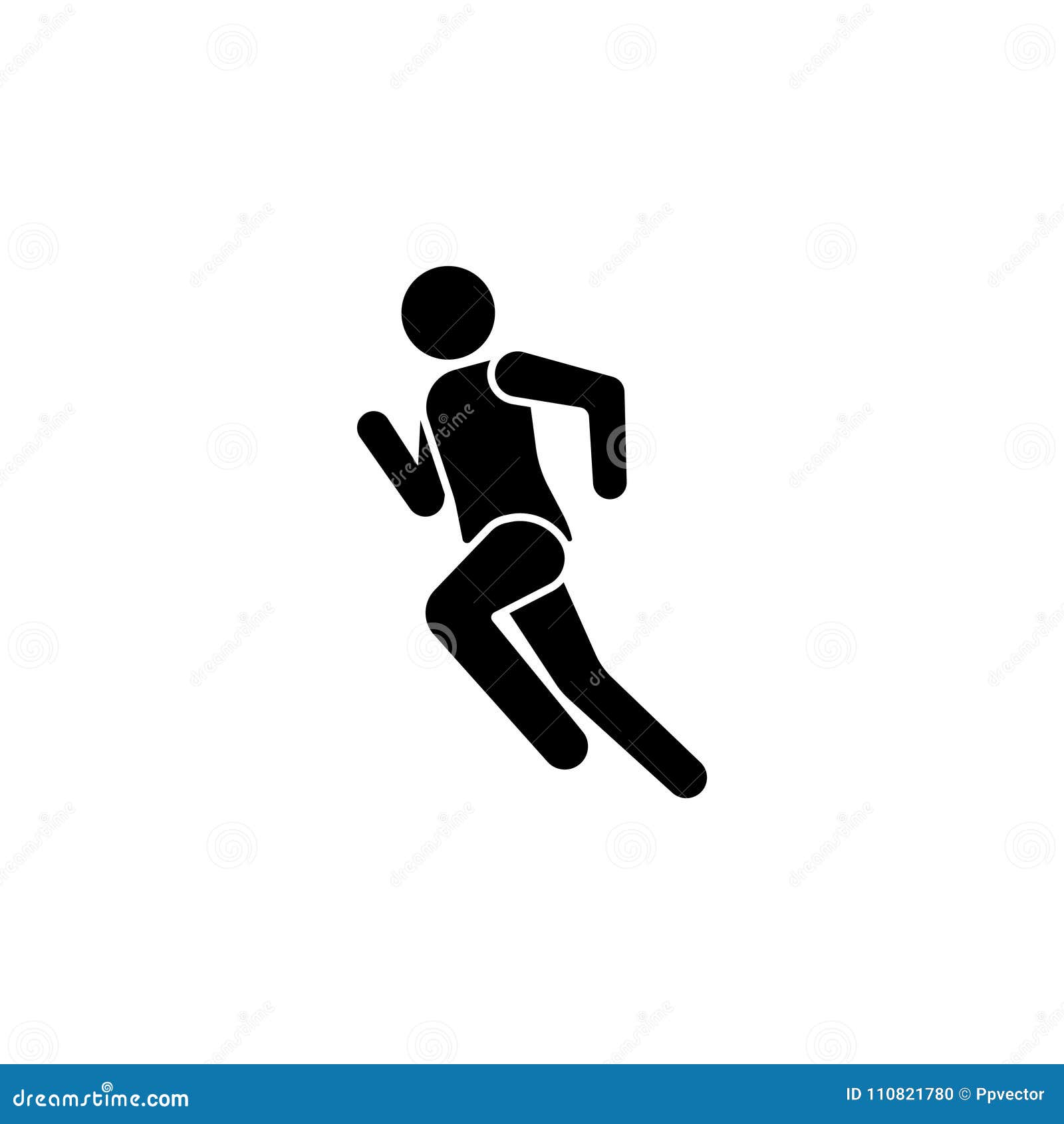 Illustration. Runner Icon Symbol Sign Stock Illustration - Illustration ...