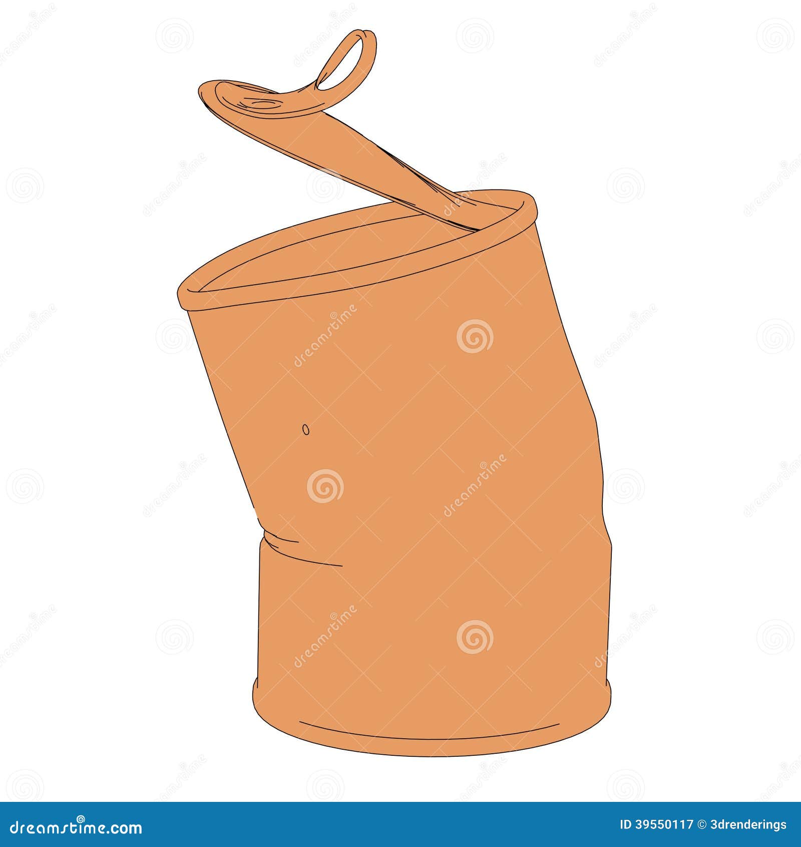 Illustration of rusty can stock illustration. Illustration of cartoon ...