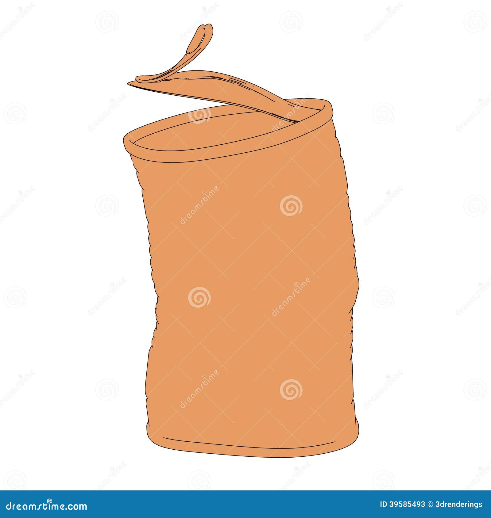 Illustration of rusty can stock illustration. Illustration of handdraw ...