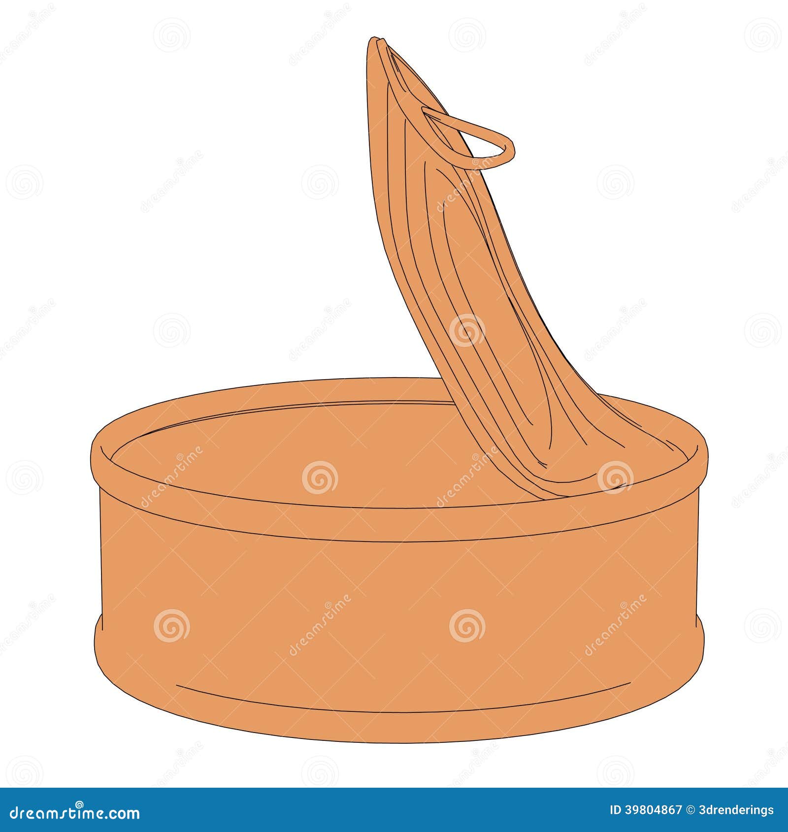 Illustration of rusty can stock illustration. Illustration of drawing ...