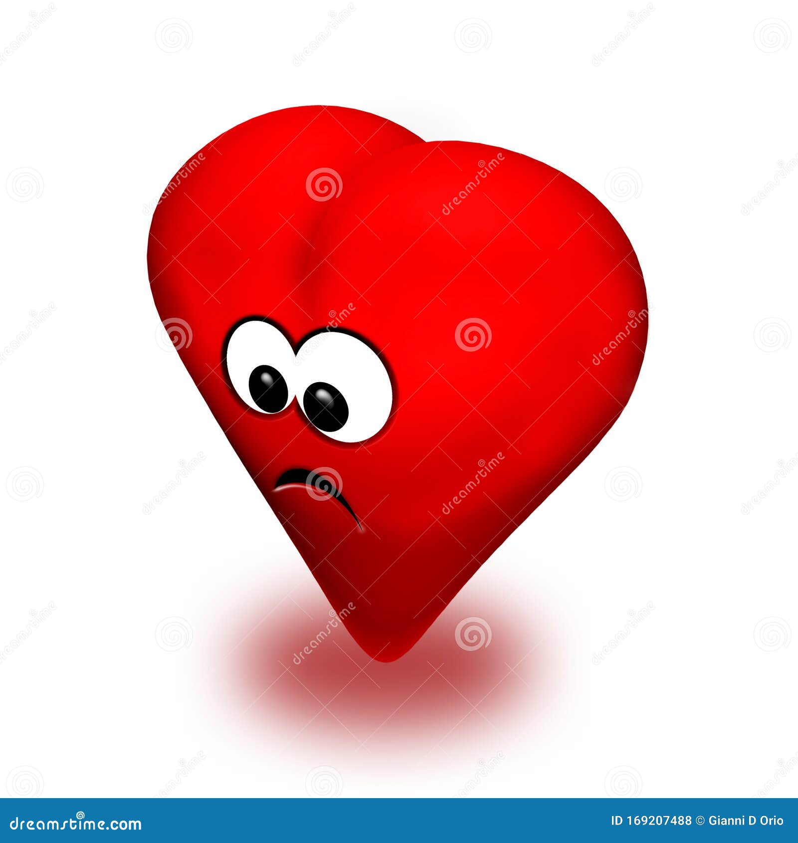 Illustration of a Sad Heart Stock Illustration - Illustration of heart ...