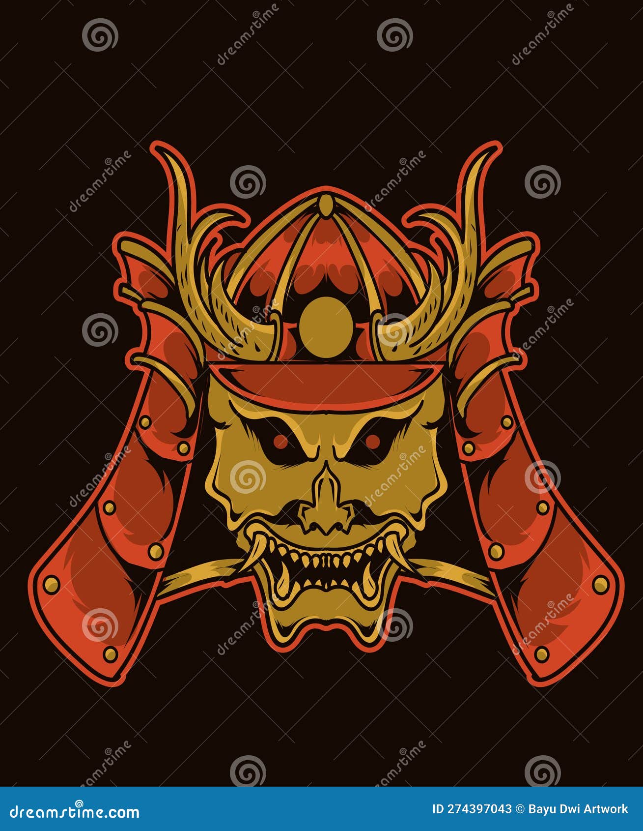 Samurai Head Logo Design Vector. Samurai Warrior Logo Template Stock ...