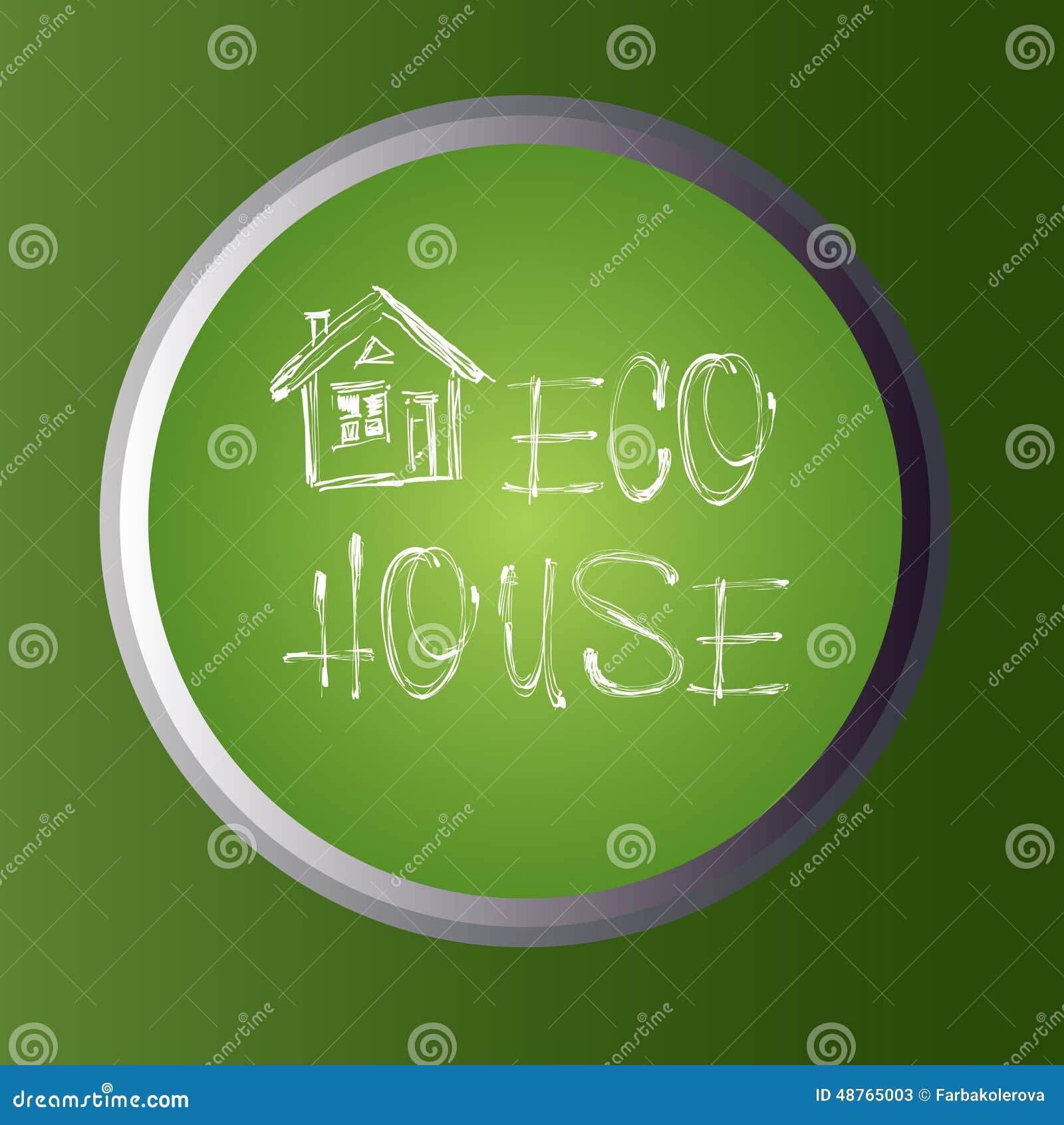 Illustration of Save Home Concept. Button. Stock Vector - Illustration ...