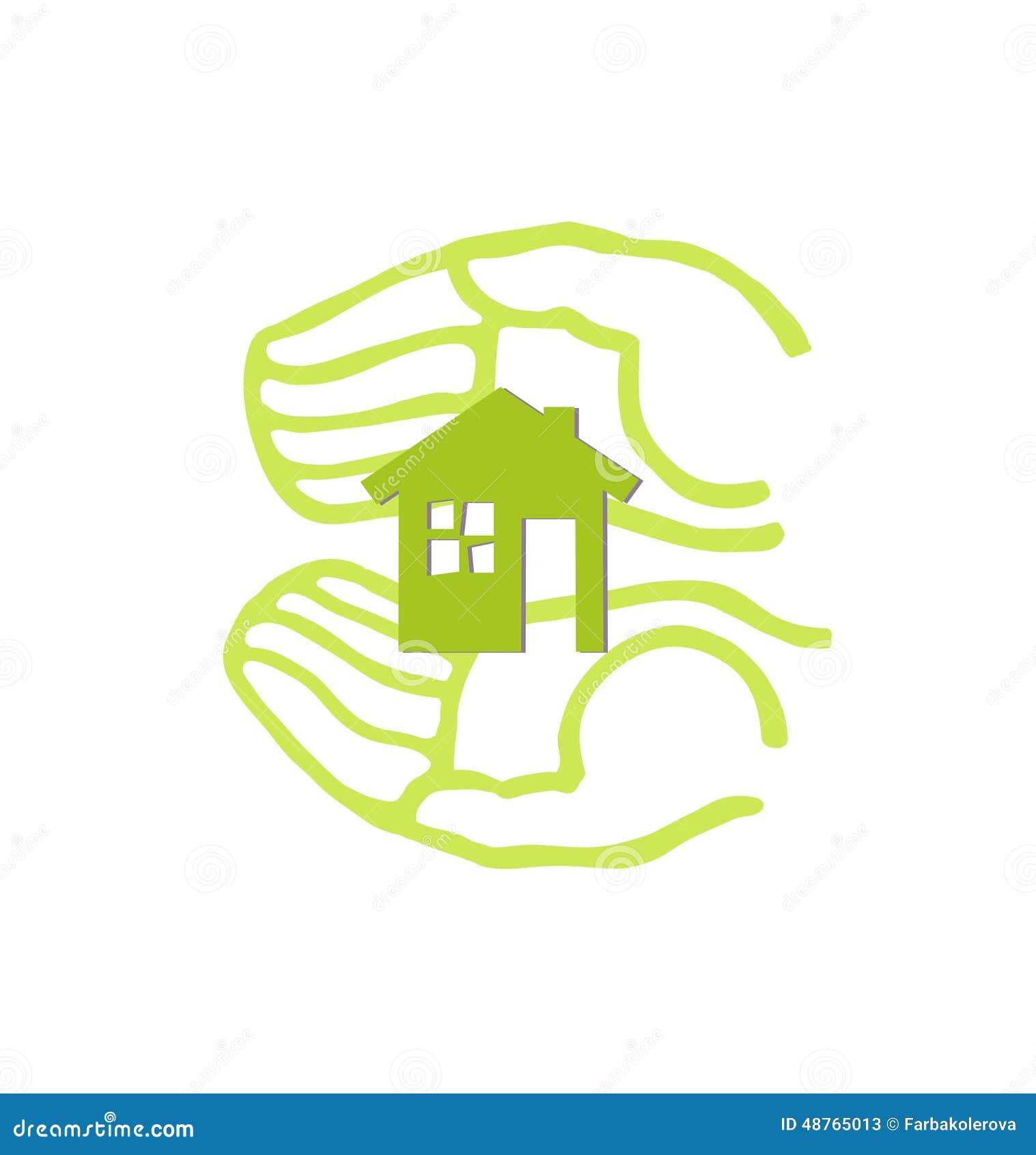 Illustration of Save Home Concept Stock Vector - Illustration of ...