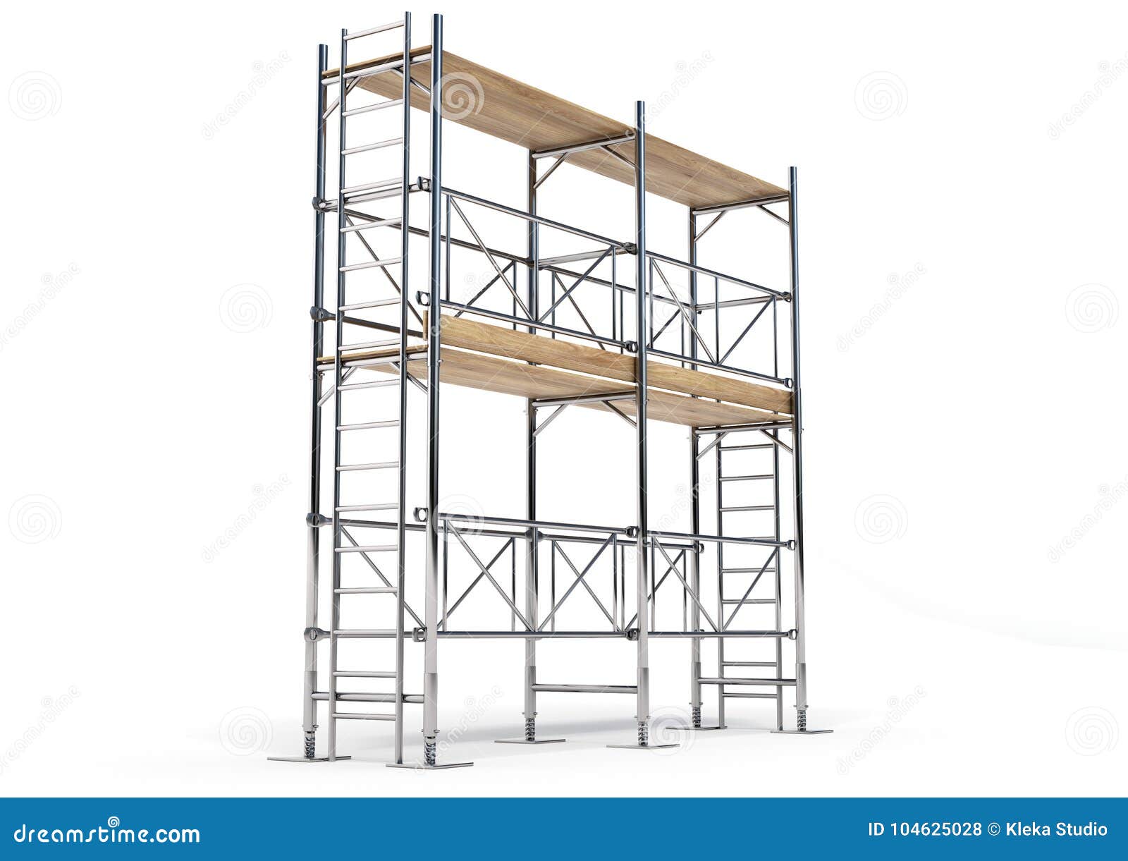 3D Scaffold stock illustration. Illustration of white - 104625028