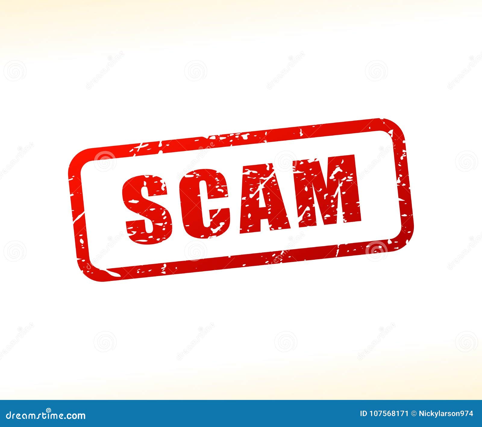 Scam Text Stamp Cartoon Vector | CartoonDealer.com #107568171