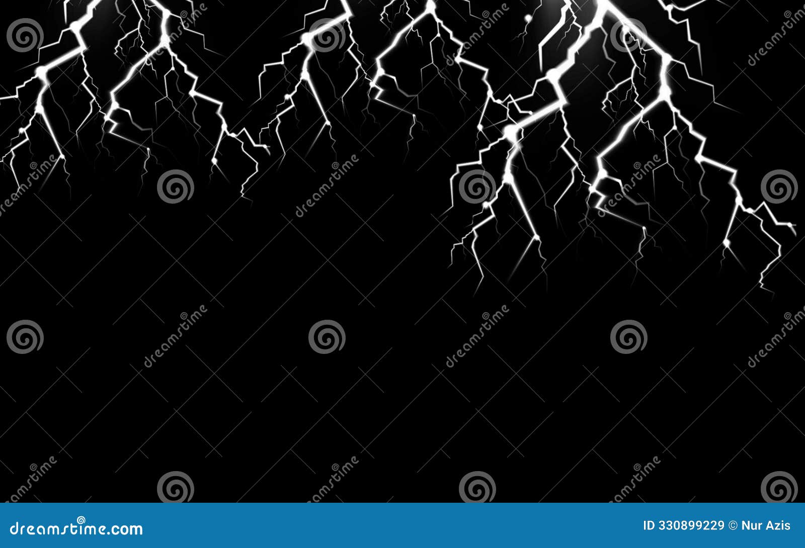 Illustration of a Scary Lightning Flash Stock Illustration ...