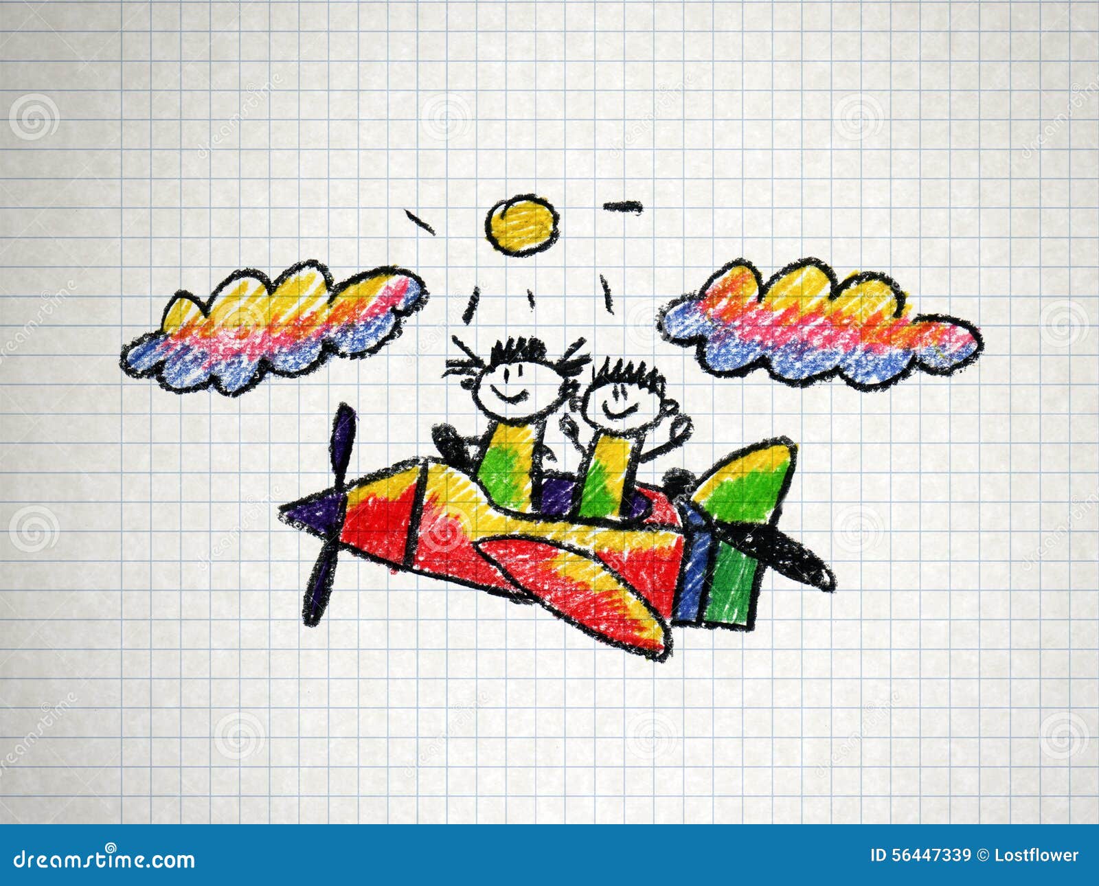 Illustration of School Kids. Stock Illustration - Illustration of ...