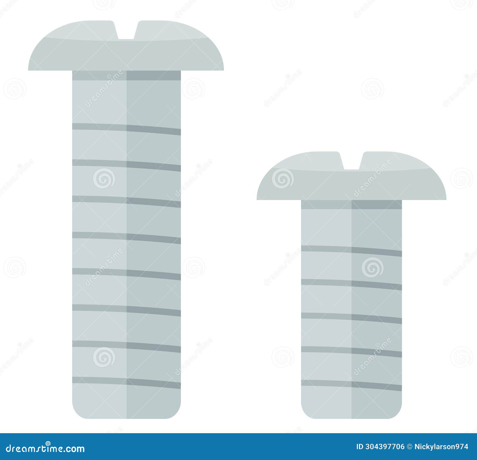 Screw-bolt Icons Set, Outline Style Vector Illustration | CartoonDealer ...