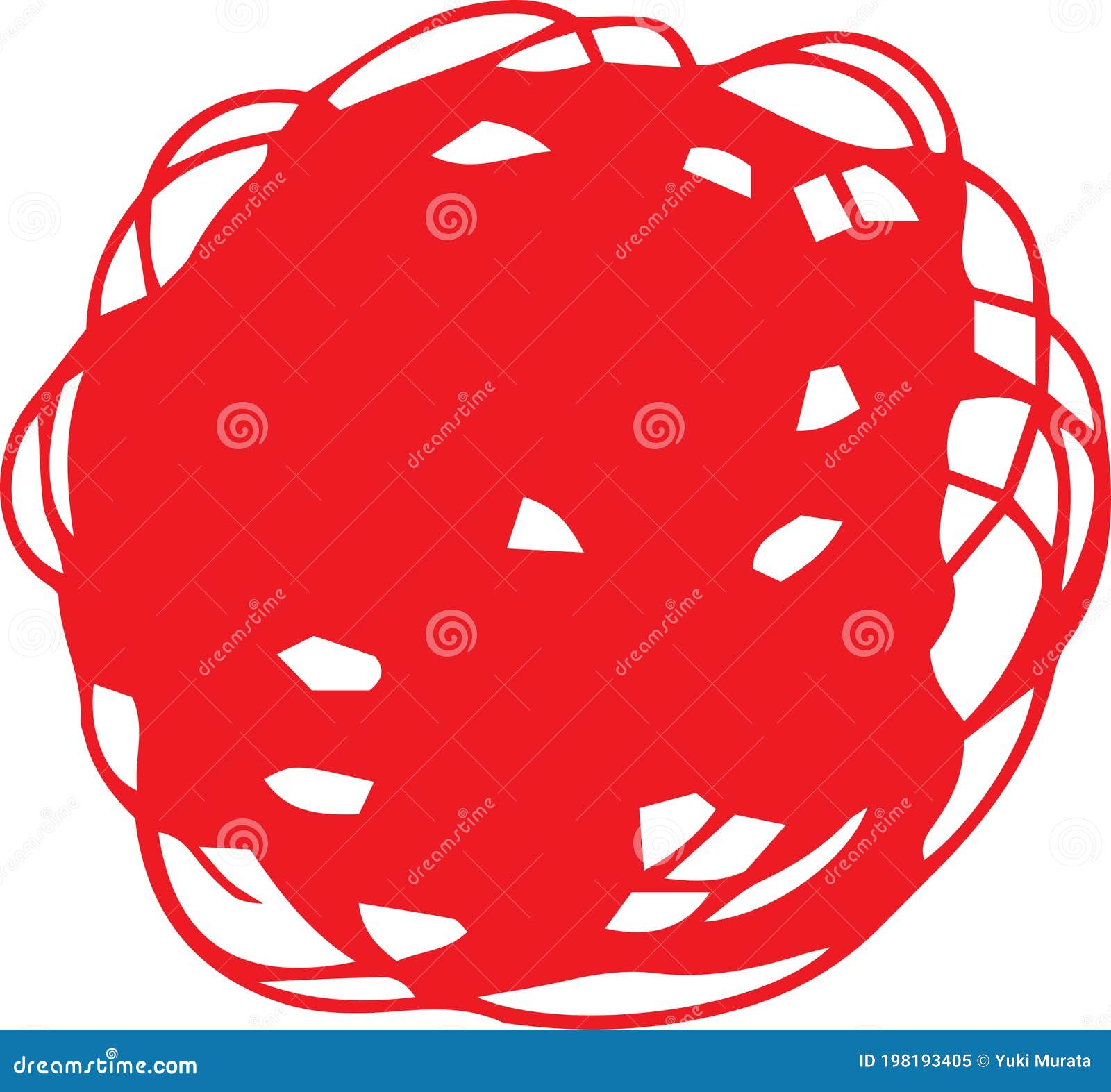 Illustration of a Scribble Red Circle Stock Vector - Illustration of ...