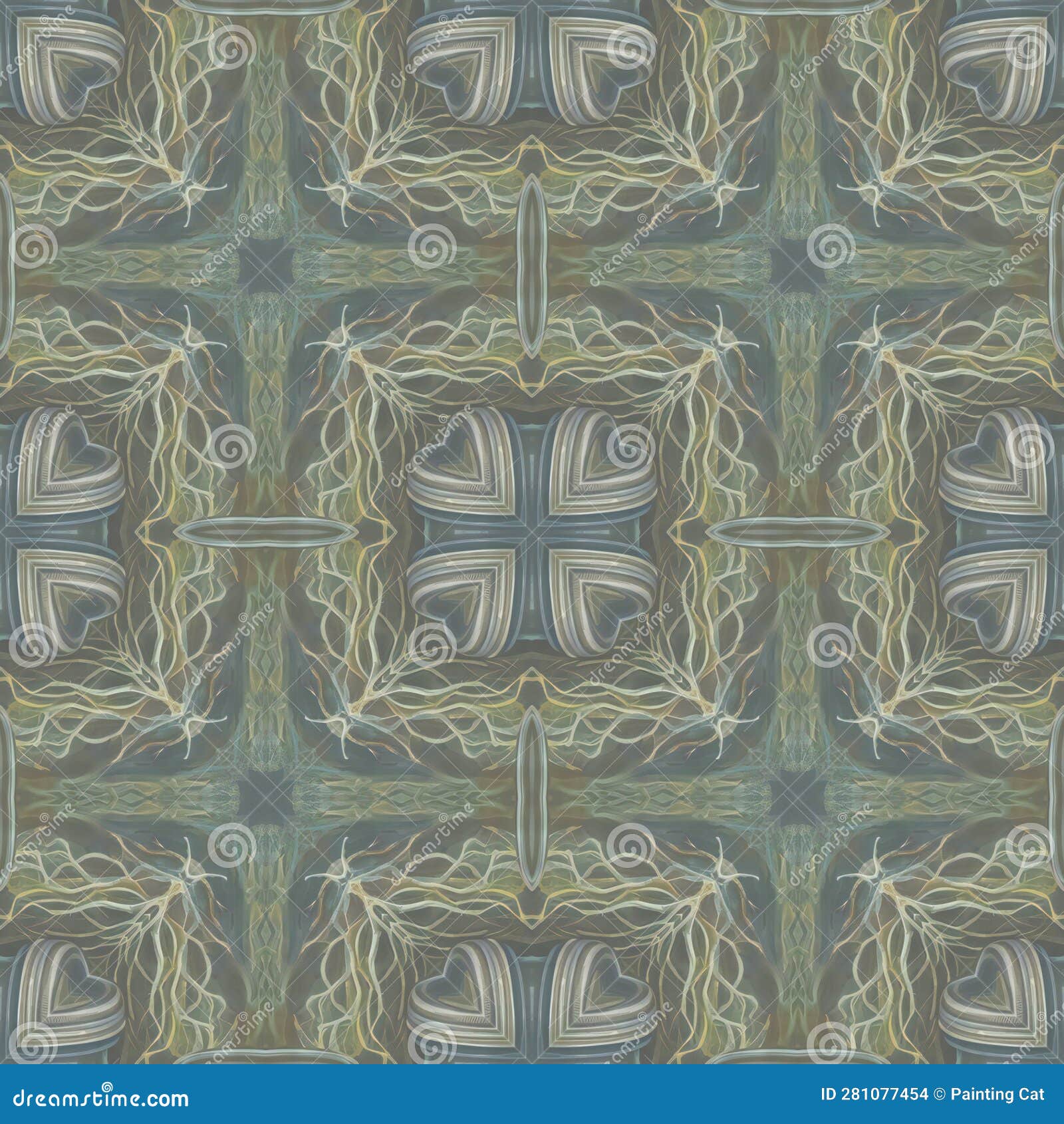 Seamless Background Pattern, Symmetrical Pattern with Symmetrical ...