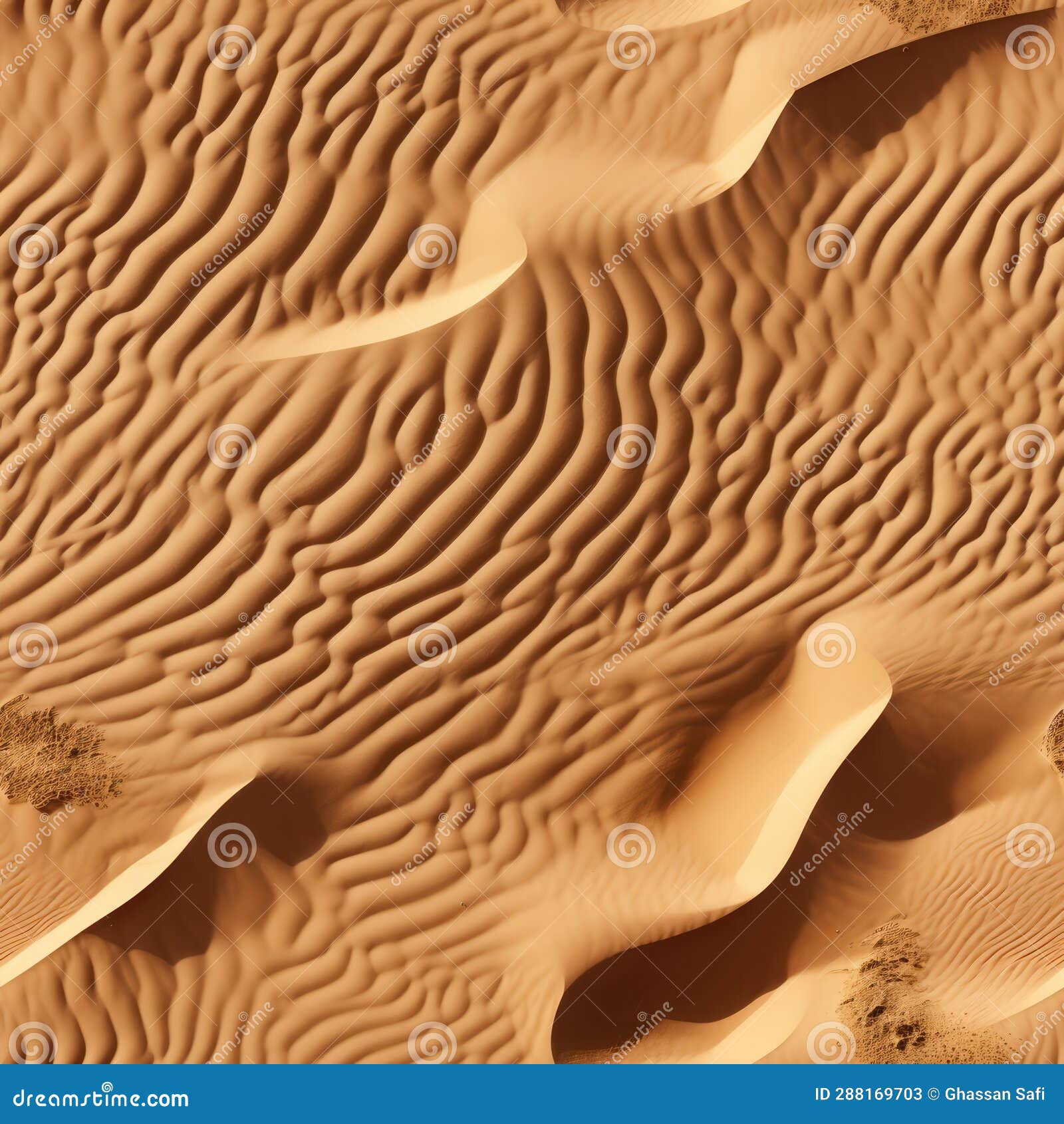 Desert Sand Seamless Pattern with Dunes Stock Illustration ...