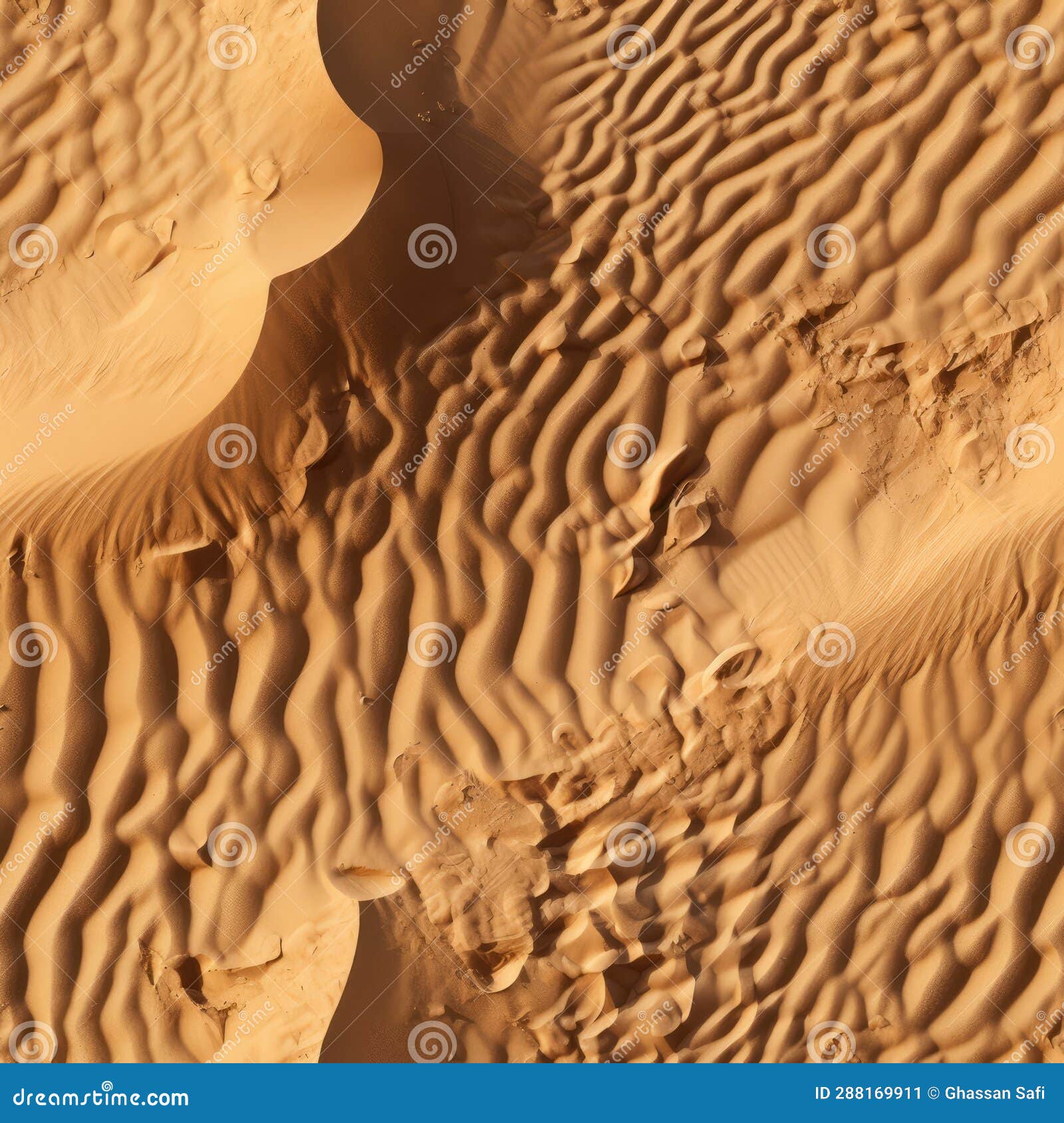 Desert Sand Seamless Pattern with Dunes Stock Illustration ...