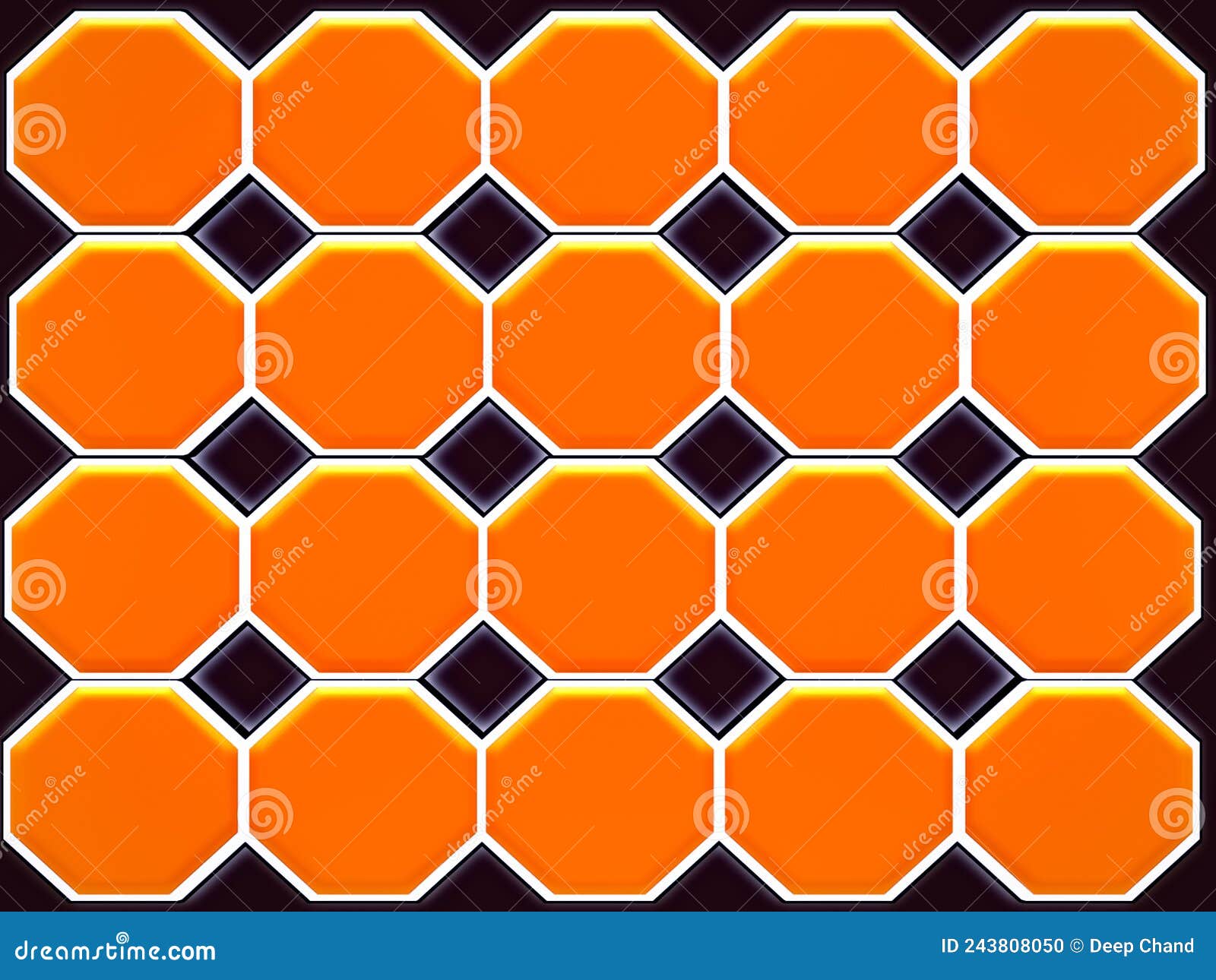 Illustration Seamless Hexagon Pattern Stock Illustration - Illustration ...