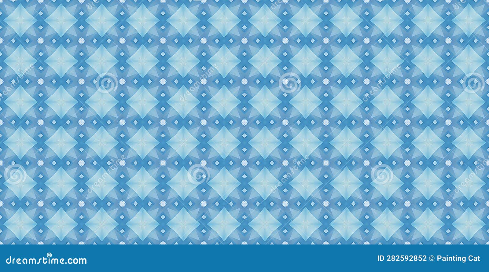 Seamless Pattern of Blue and White Polka Dots on a Blue Background ...