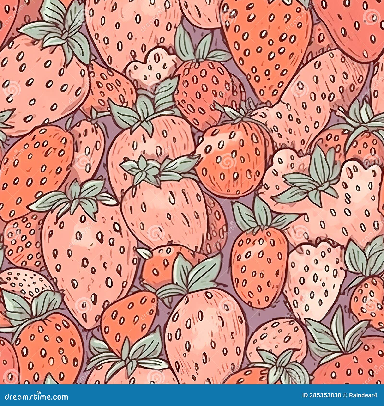 Illustration Seamless Pattern Cartoony Style, Sweet Candy Style Stock ...