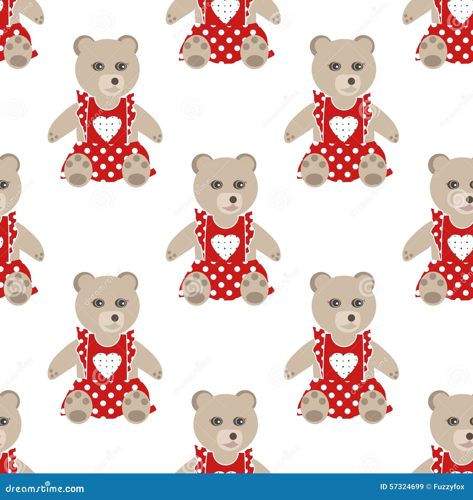 Illustration of Seamless Pattern with Colorful Bears Teddy Backg Stock ...