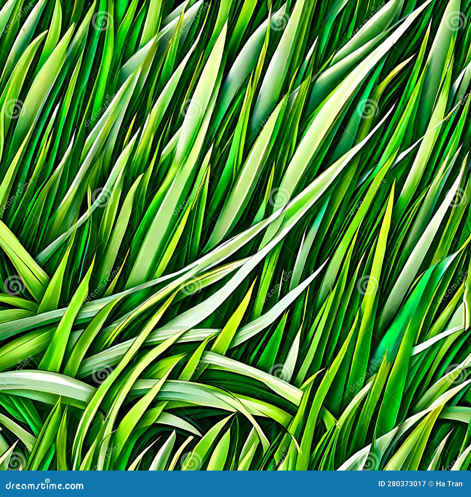 Seamless Pattern of Green Grass Stock Illustration - Illustration of ...