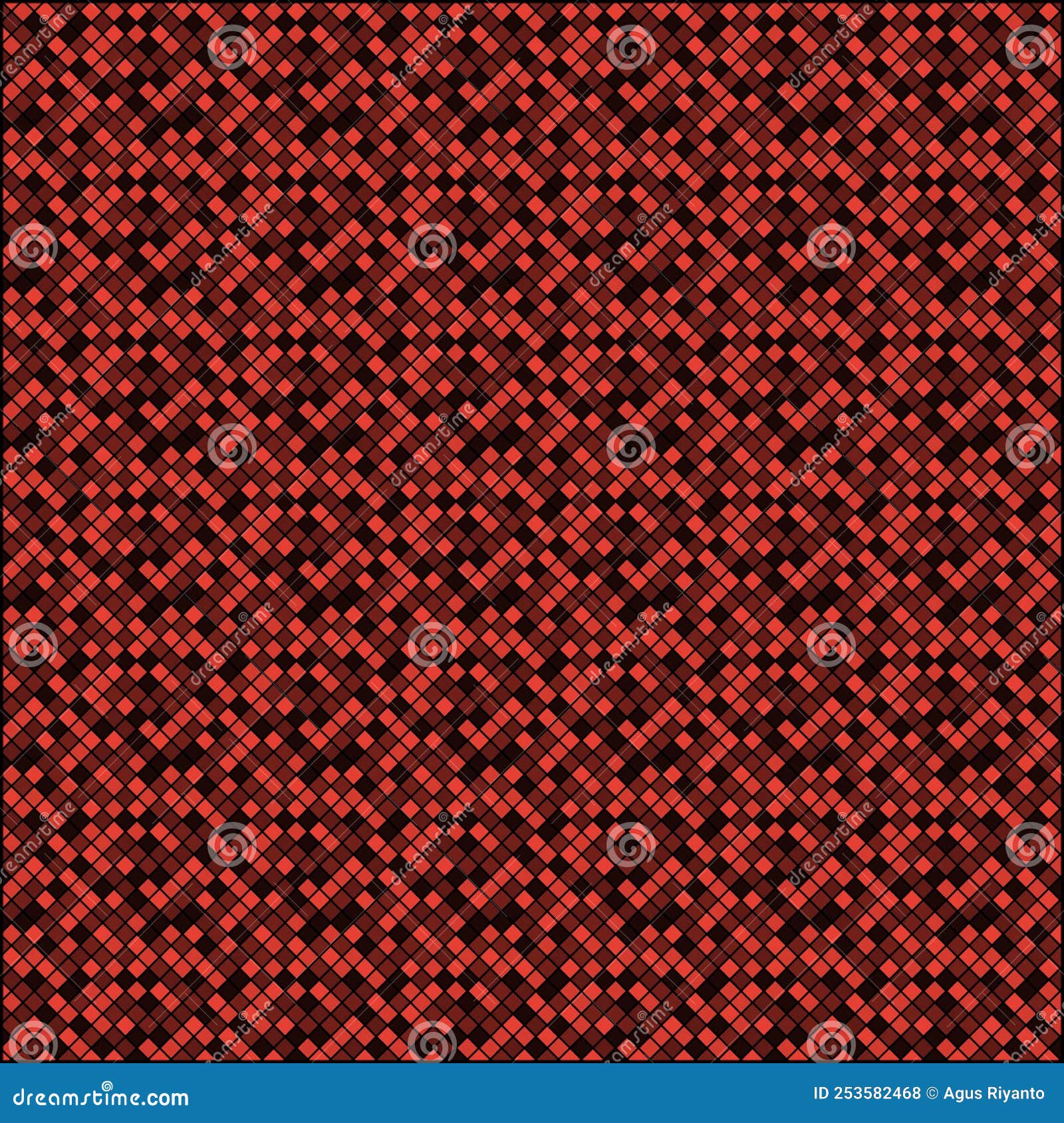 Illustration Seamless Pattern Made Red and Black Stock Illustration ...