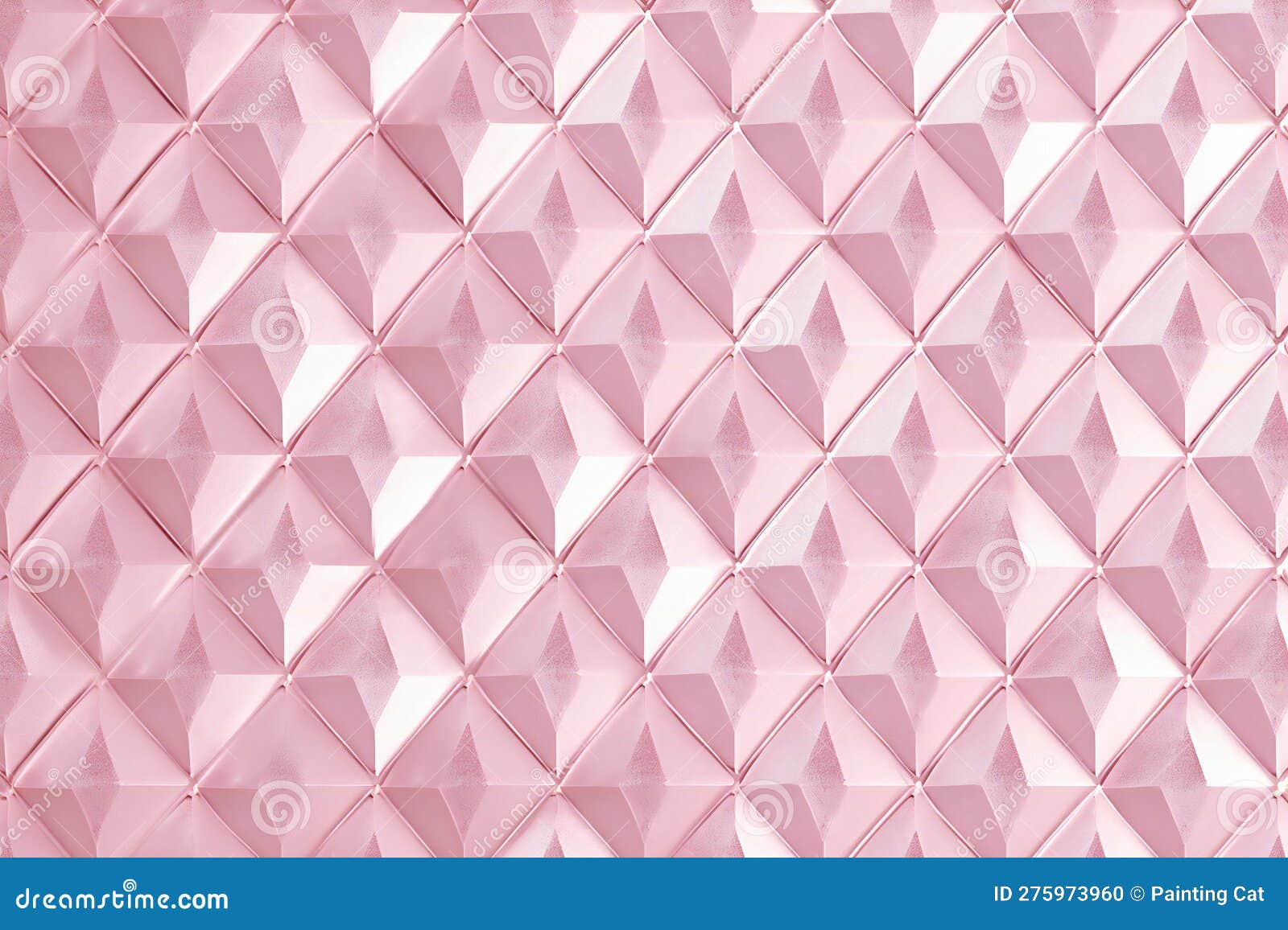 Seamless Pattern of Pink Triangles Stock Illustration - Illustration of ...