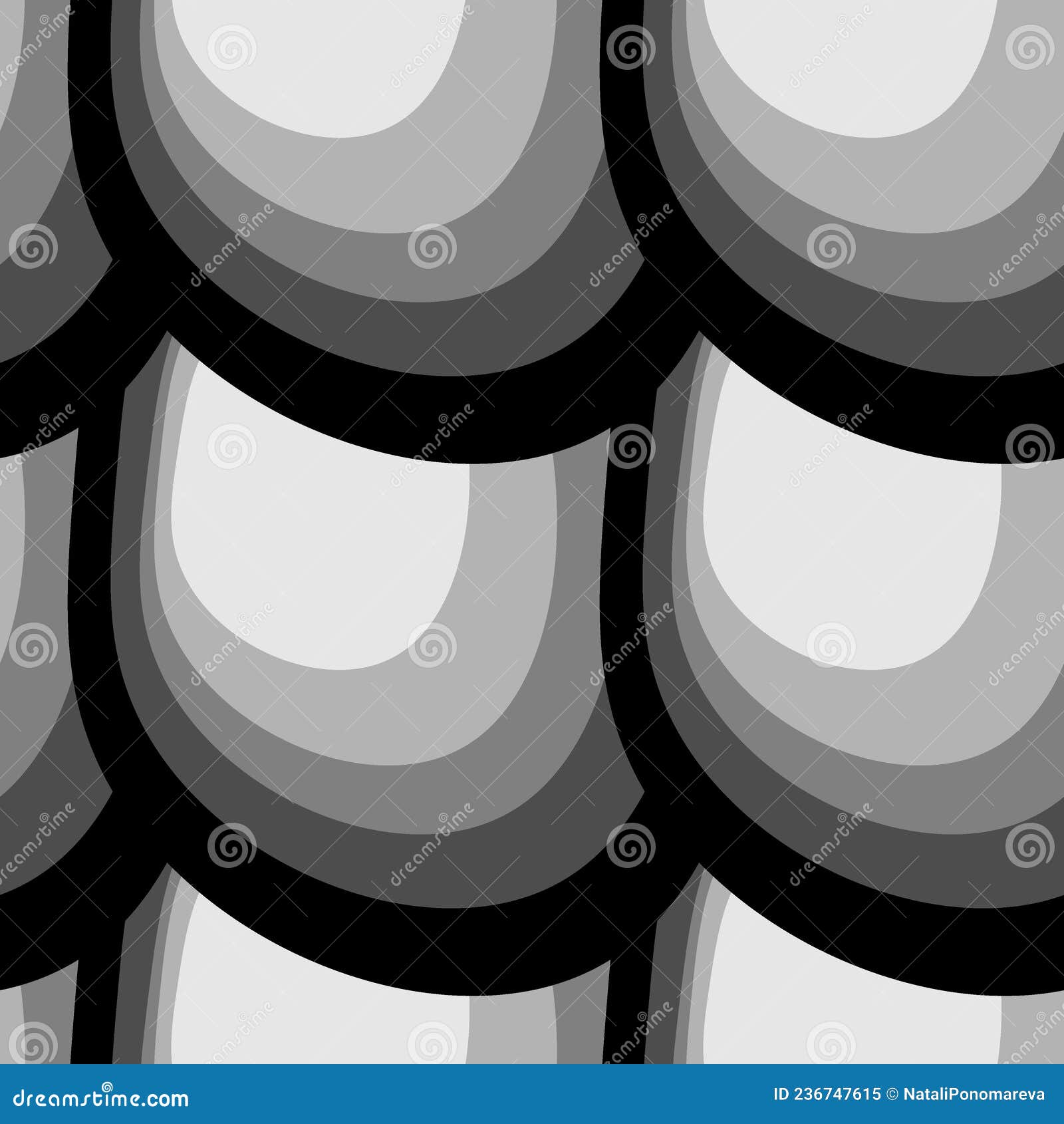 Illustration a Seamless Pattern on a Square Background - the Scales of ...