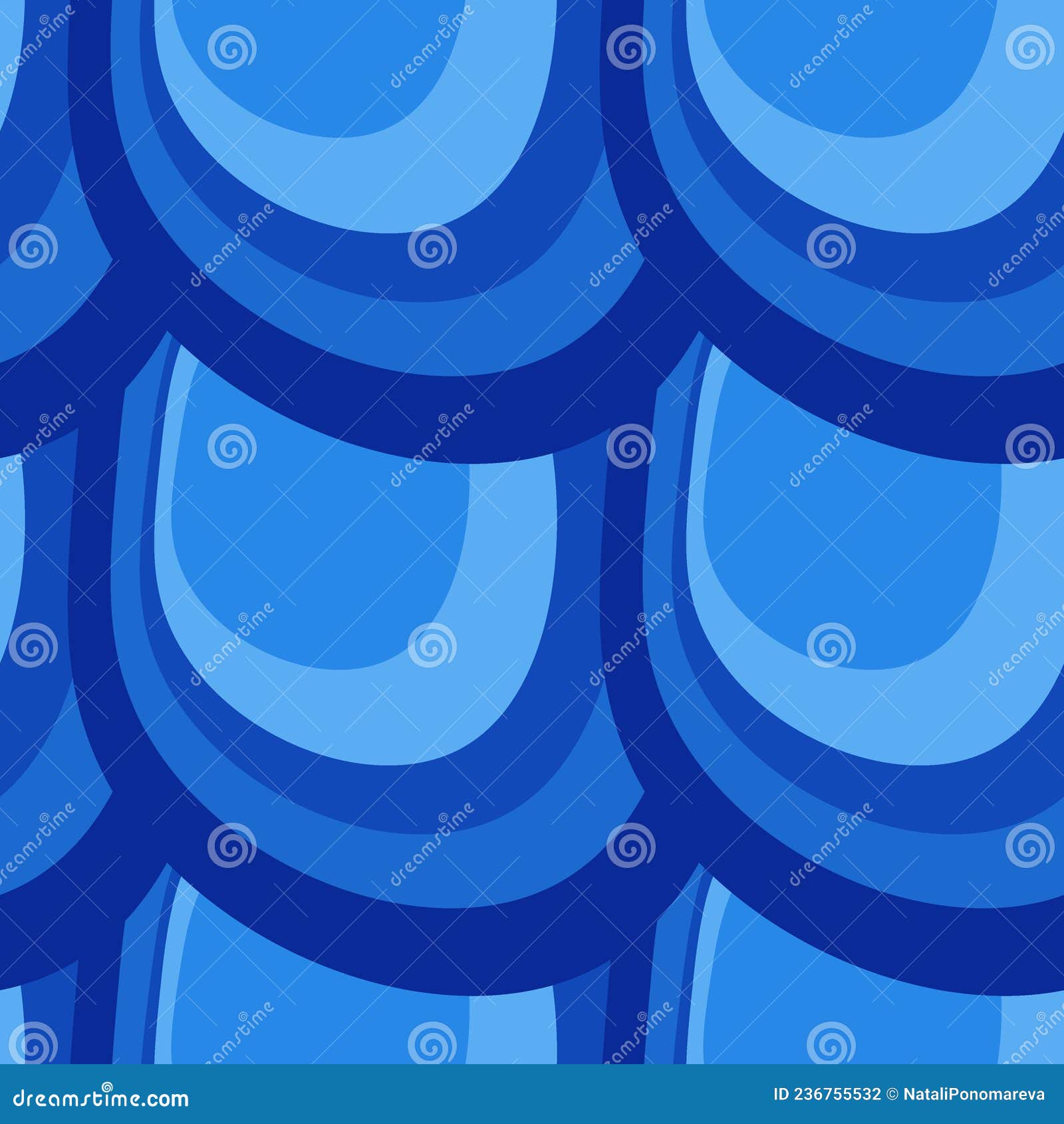 Illustration a Seamless Pattern on a Square Background - the Scales of ...