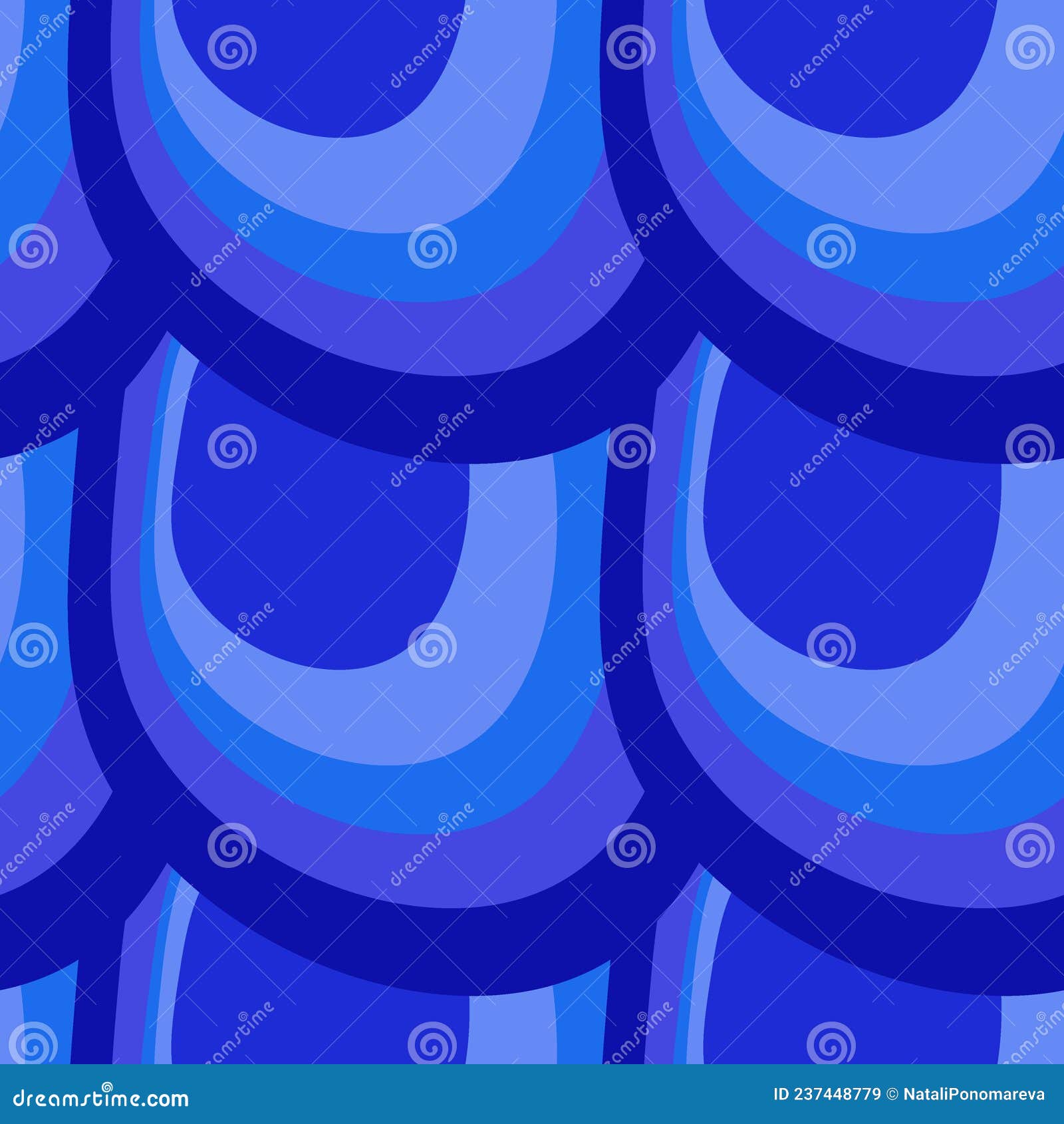 Illustration a Seamless Pattern on a Square Background - the Scales of ...