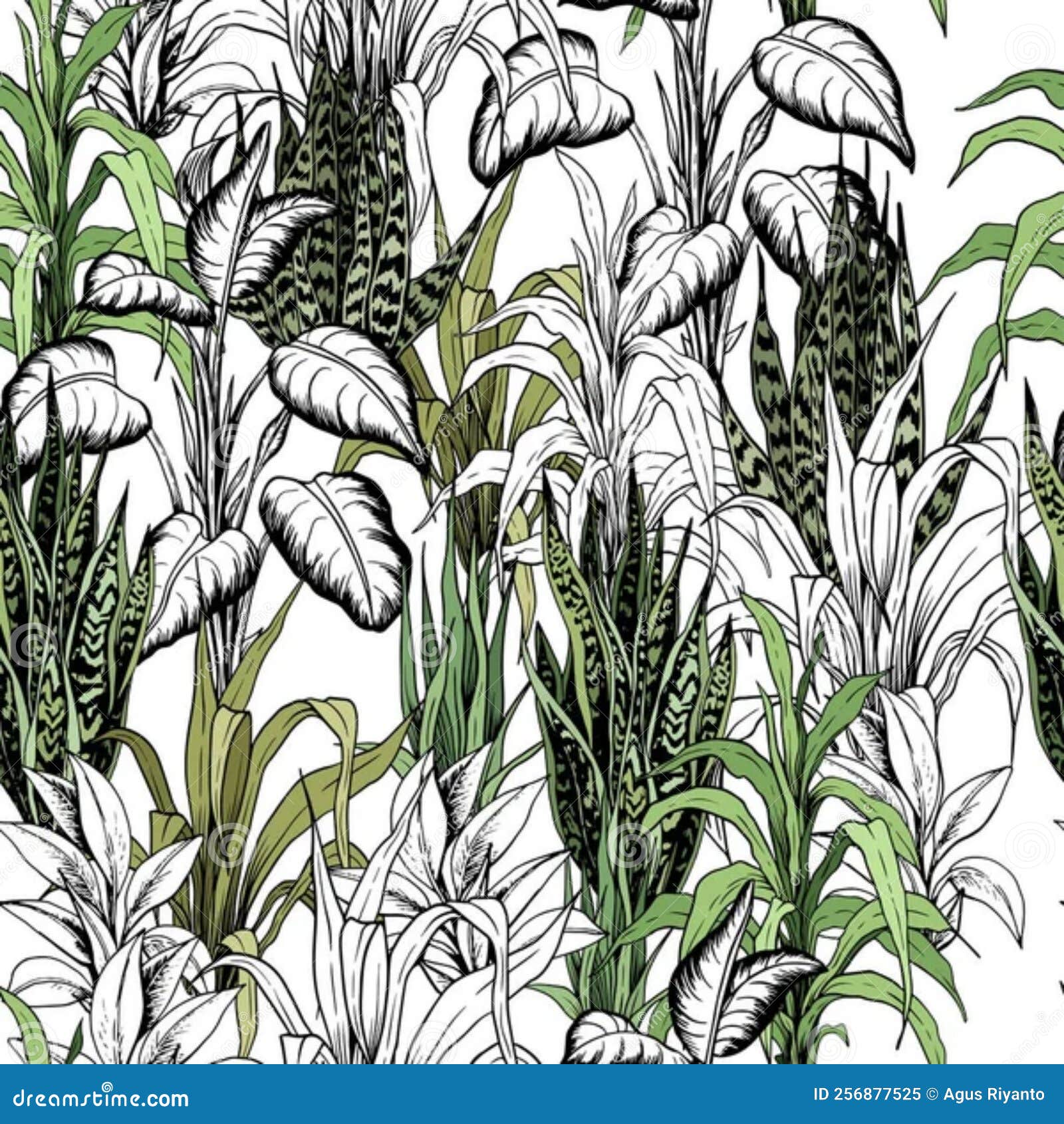 Illustration Seamless Pattern with Variegated Snake Pattern Wallpaper ...