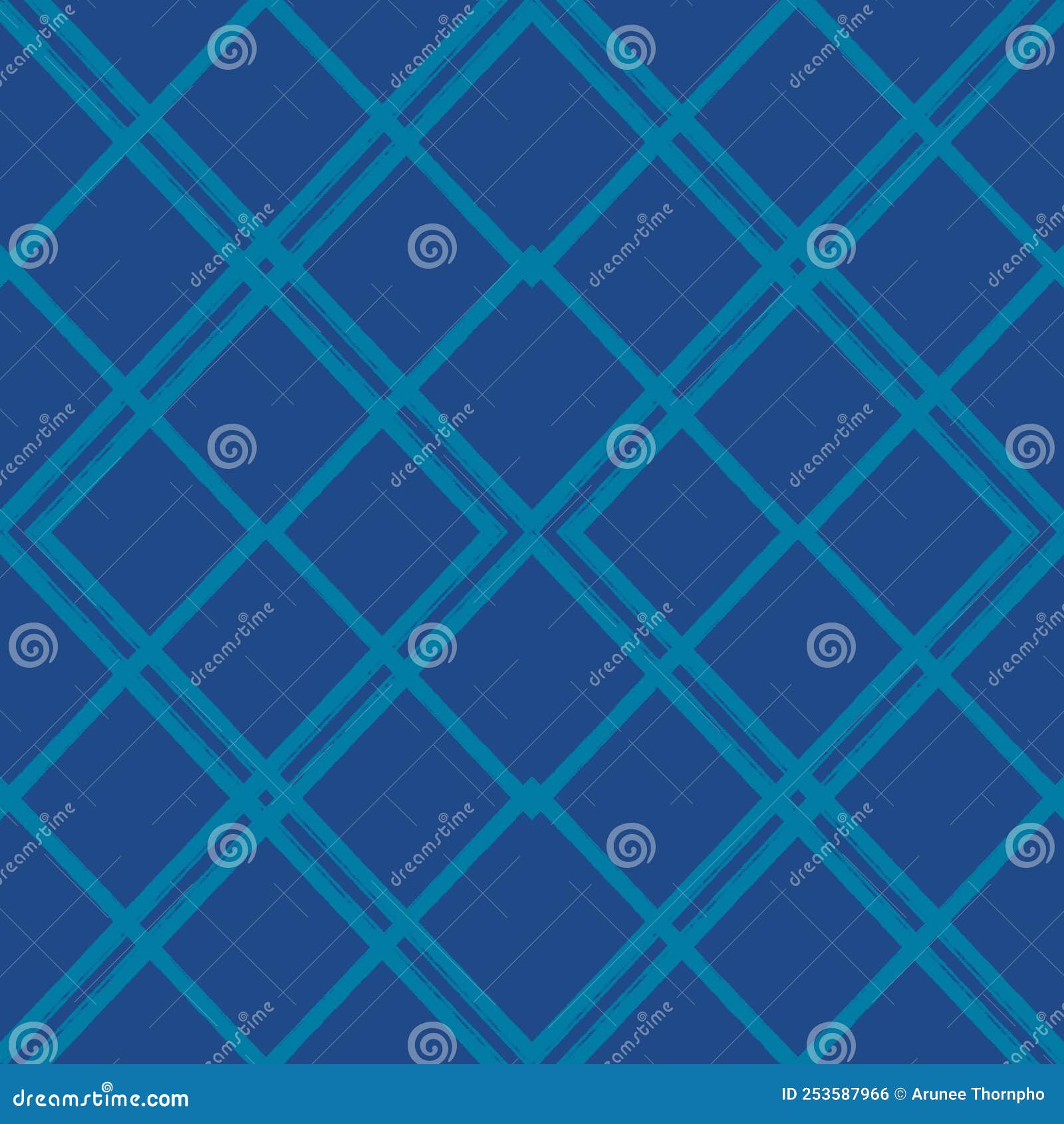 Illustration Seamless Patterns Drawing of Blue Diagonal Plaid Repeat ...