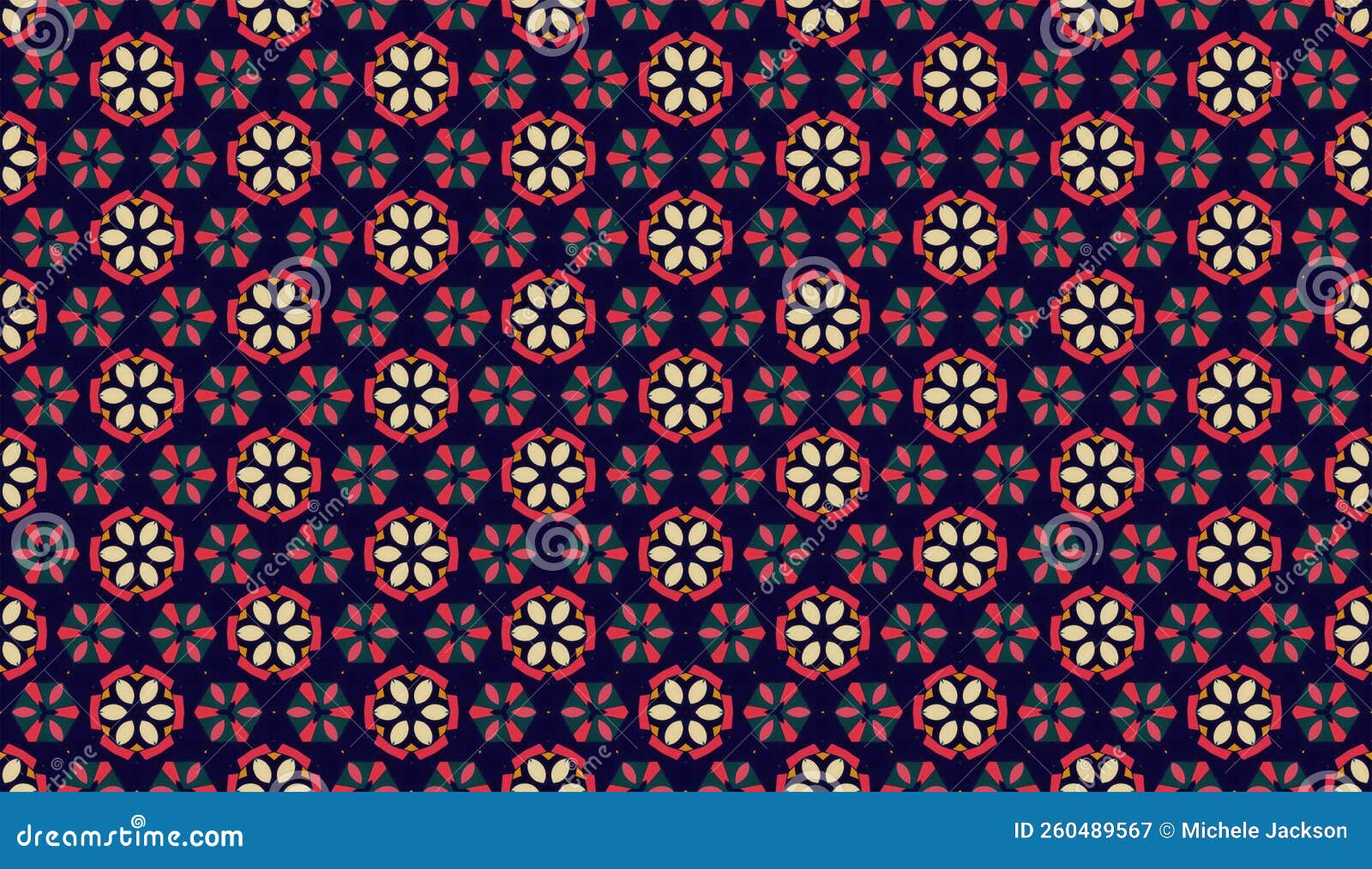 Illustration Of A Seamless Repeating Pattern With Many Uses Stock