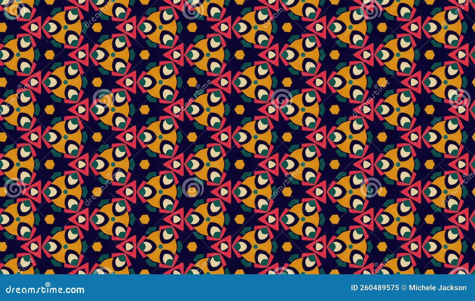 Illustration Of A Seamless Repeating Pattern With Many Uses Stock