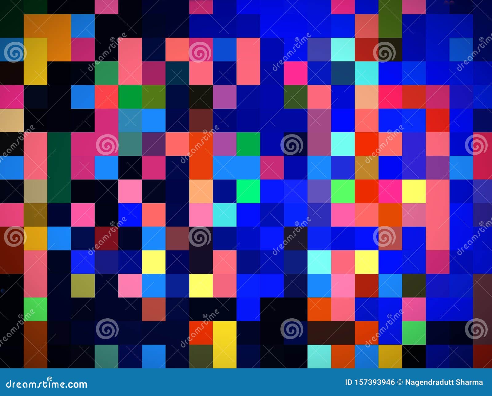 Illustration of Seamless Squares of Different Colours Stock ...