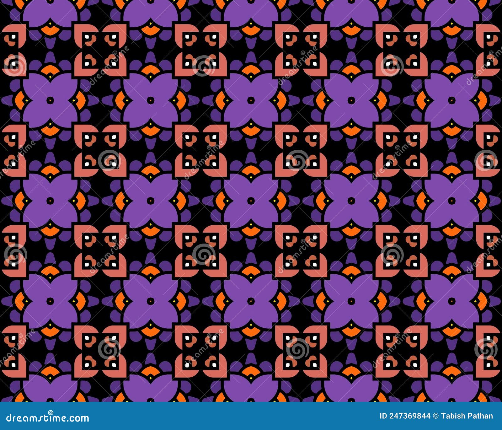 Illustration of Seamless Tile Pattern Stock Illustration - Illustration ...