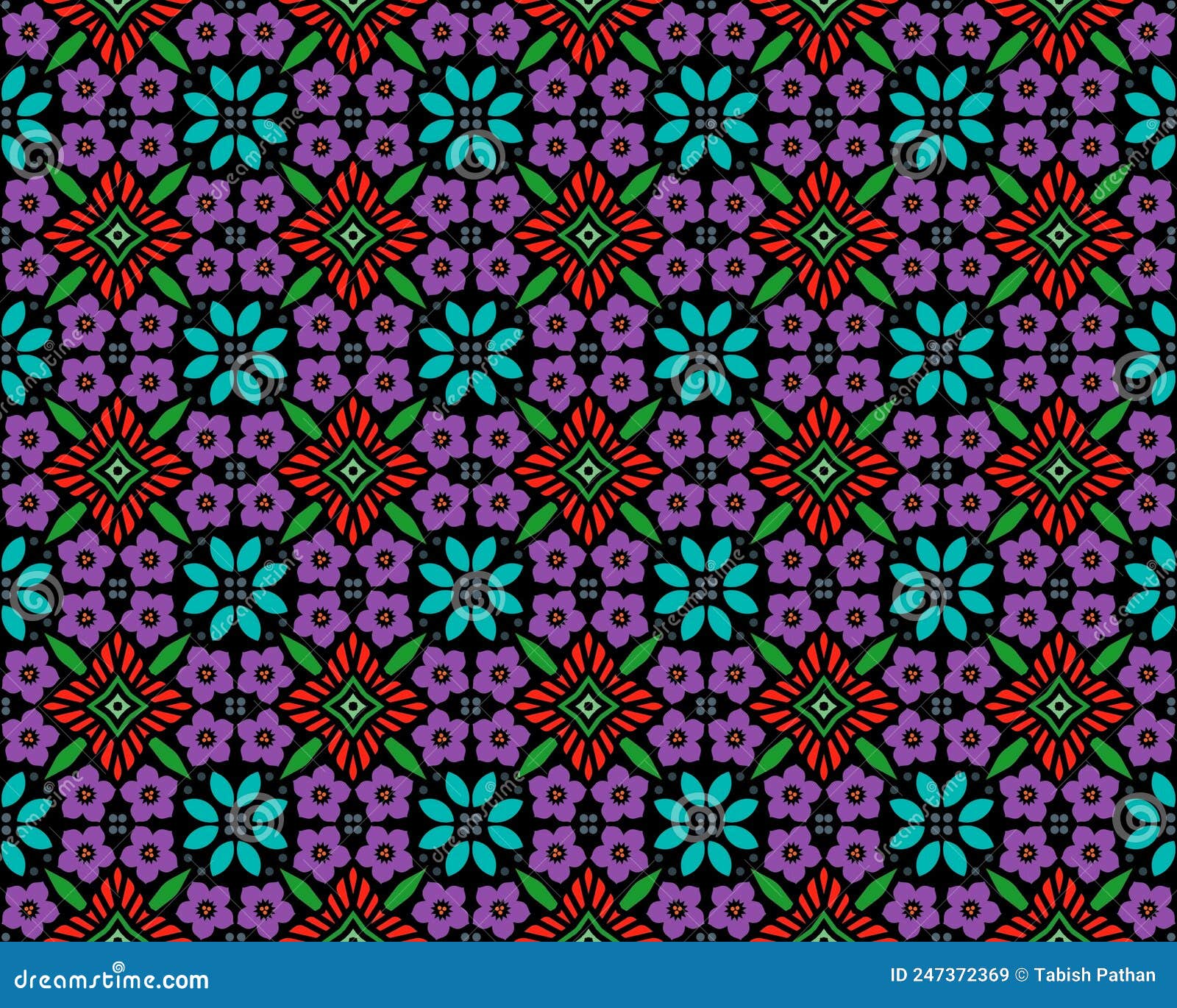 Illustration of Seamless Tile Pattern - Cool for Background or ...