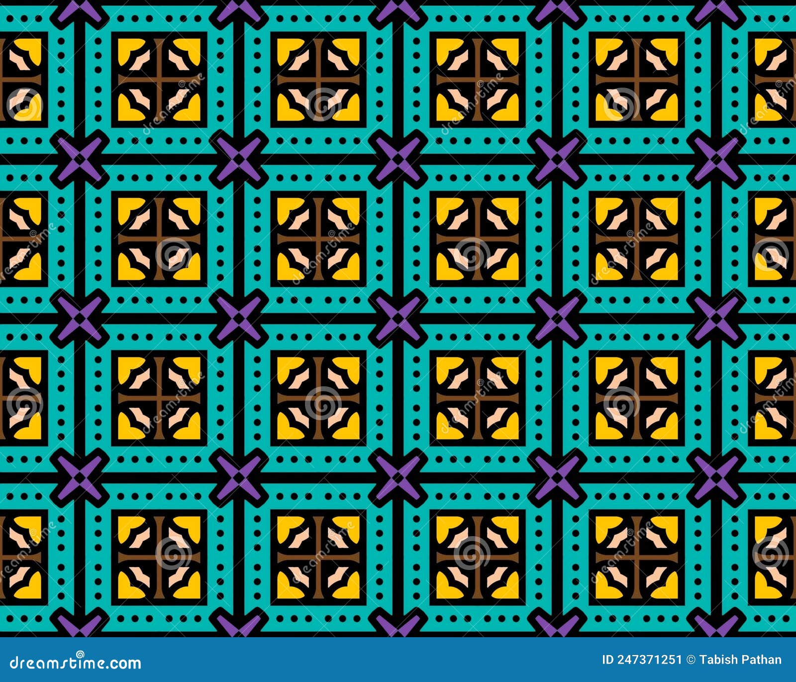 Illustration of Seamless Tile Pattern - Perfect for Background or ...