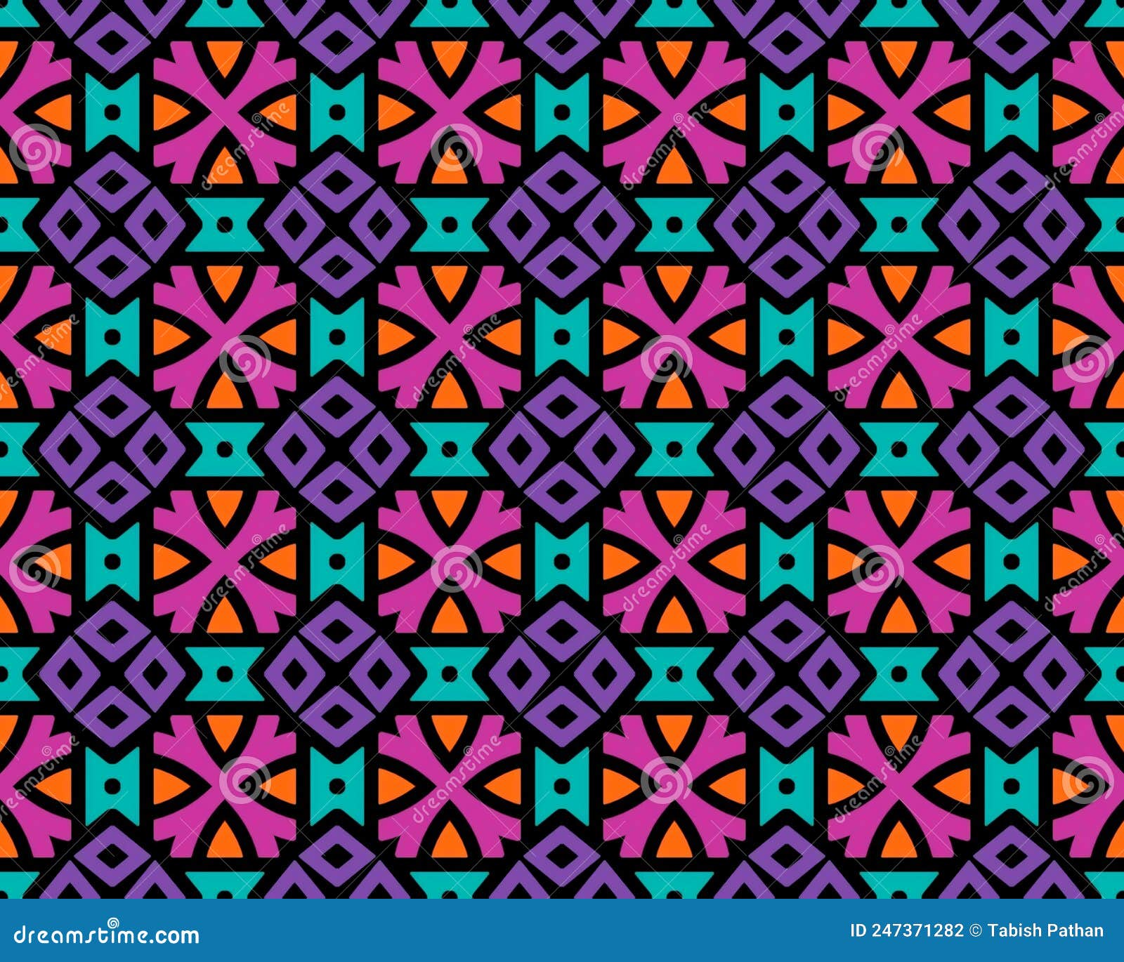 Illustration of Seamless Tile Pattern - Perfect for Background or ...