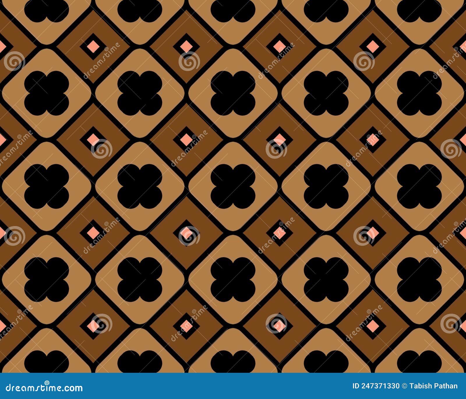 Illustration of Seamless Tile Pattern - Perfect for Background or ...