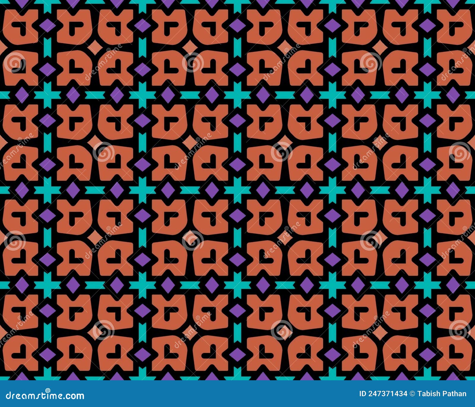 Illustration of Seamless Tile Pattern - Perfect for Background or ...