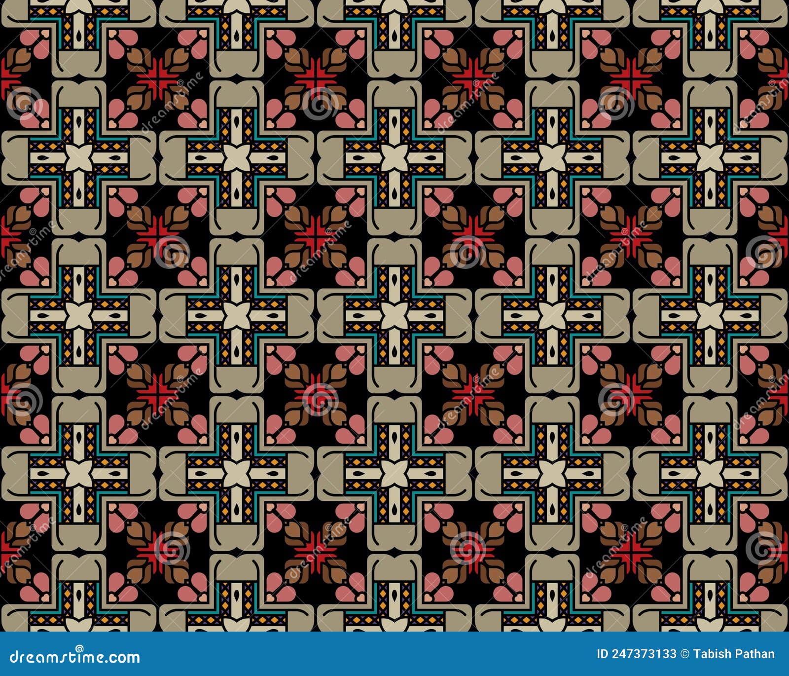 Illustration of Seamless Tile Pattern - Perfect for Background or ...