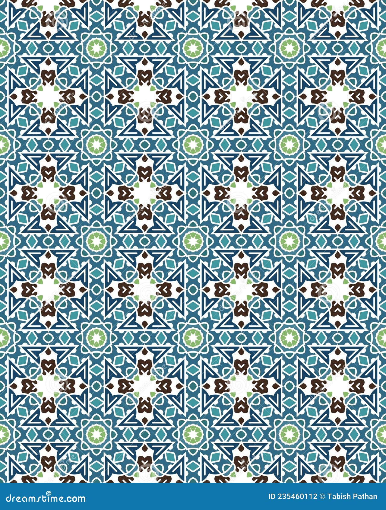 An Illustration of a Seamless Tile Pattern Used As Wallpaper or ...