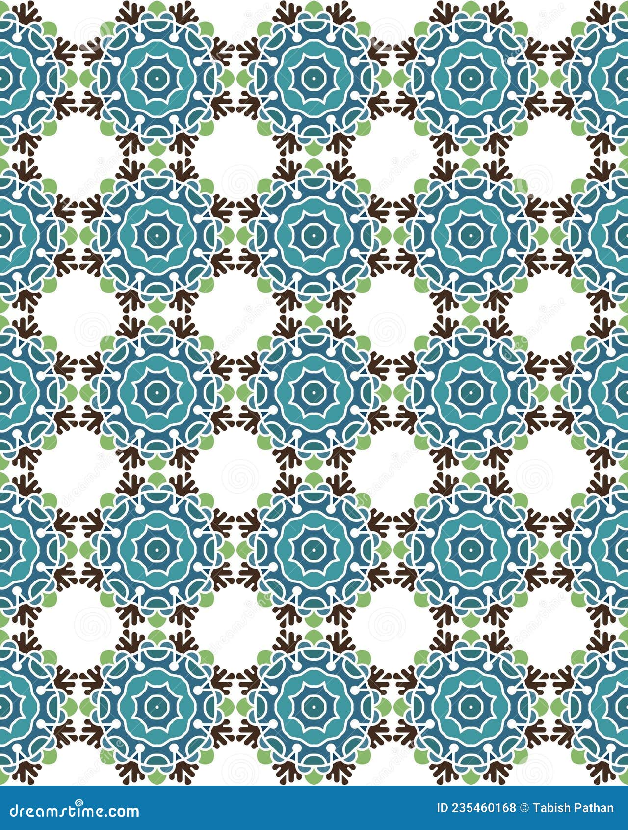 An Illustration of a Seamless Tile Pattern Used As Wallpaper or ...