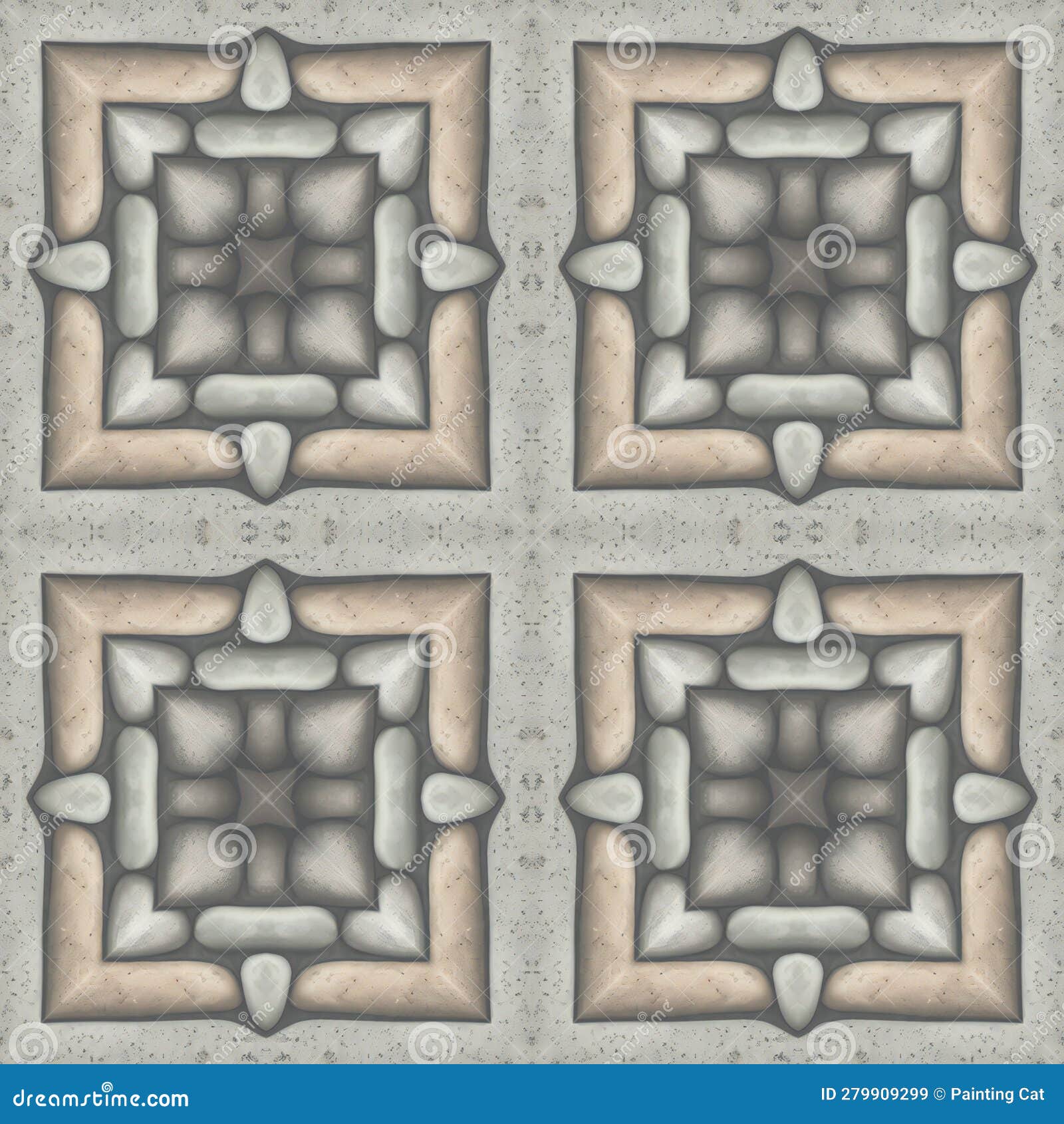 Seamless Tileable Decorative Pattern, Tileable Background with ...