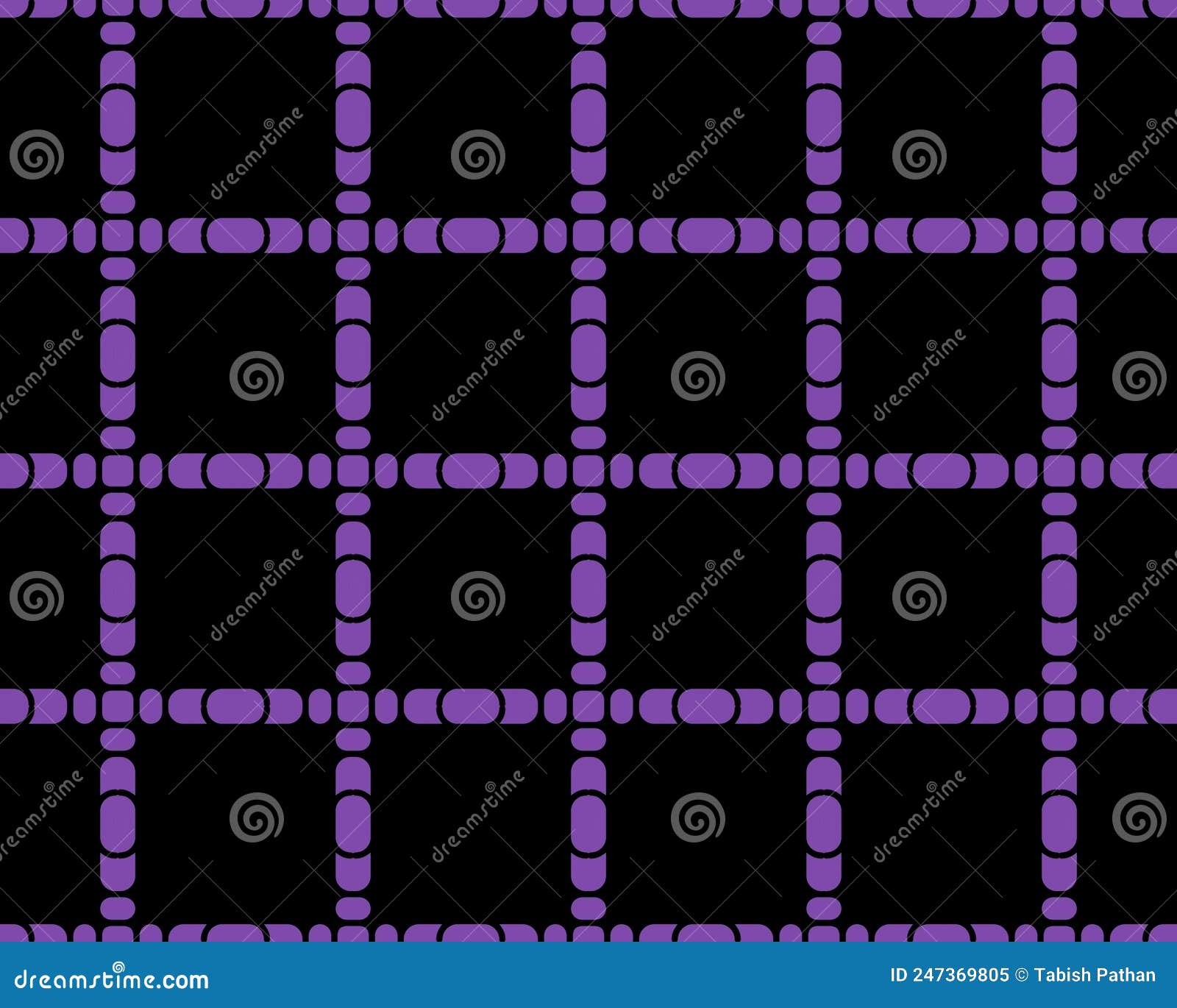 Illustration of Seamless Tiles Pattern in a Purple Color Stock ...