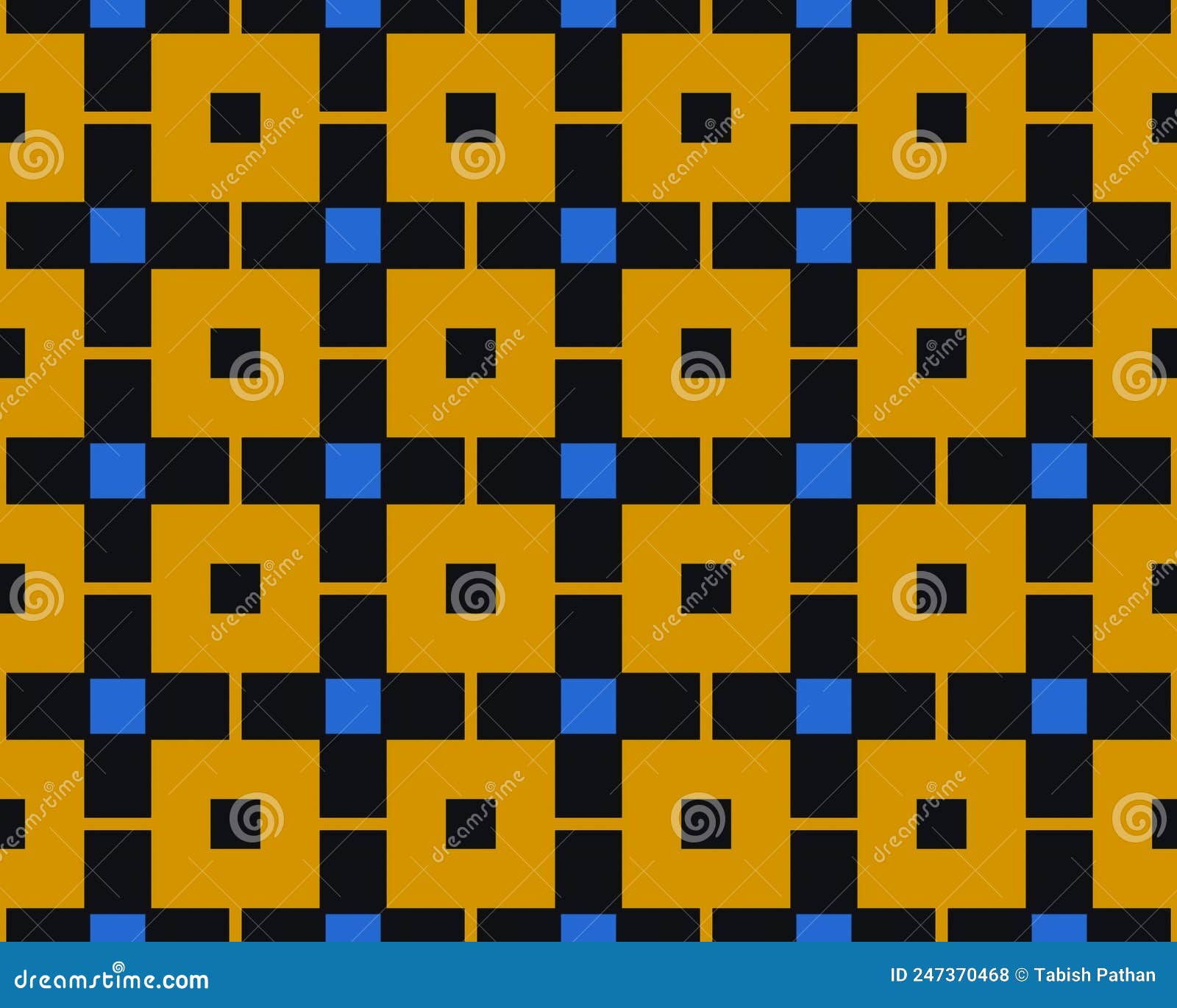 Illustration of Seamless Tiles Pattern in a Yellow Color Stock ...