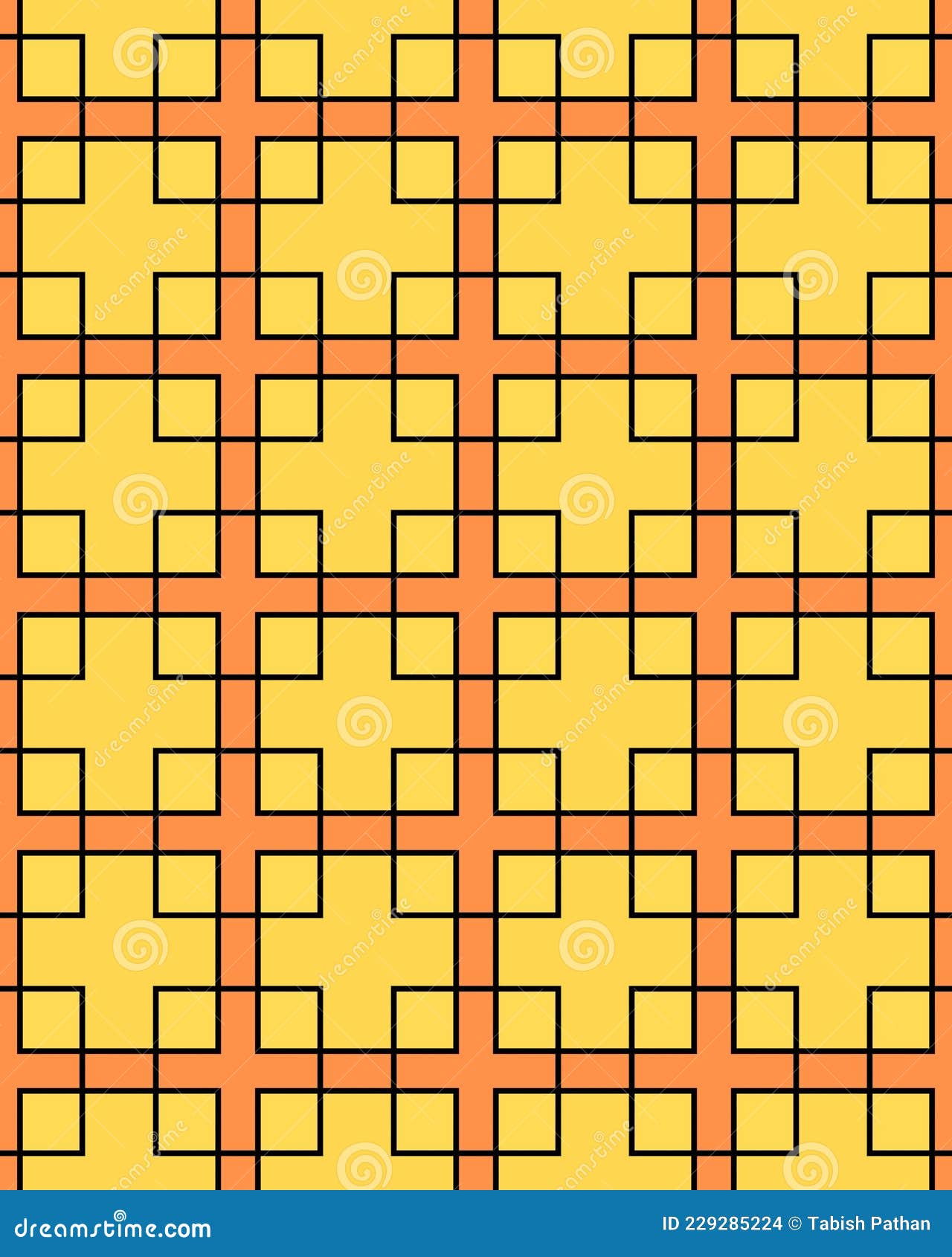 Illustration of a Seamless Yellow and Orange Pattern-perfect for ...
